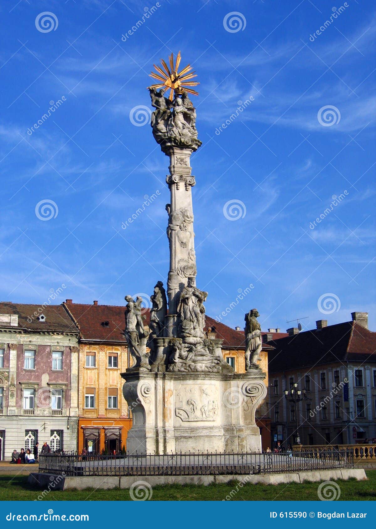 Holy Trinity Monument - Timisoara, Romania Stock Photo - Image of ...