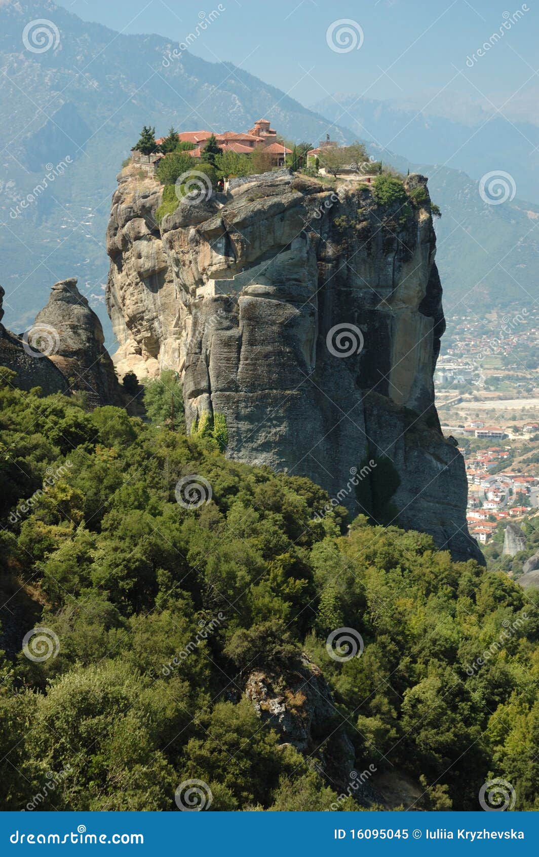 Holy Trinity Rock Monastery,Meteora,Greece Stock Image - Image of ...