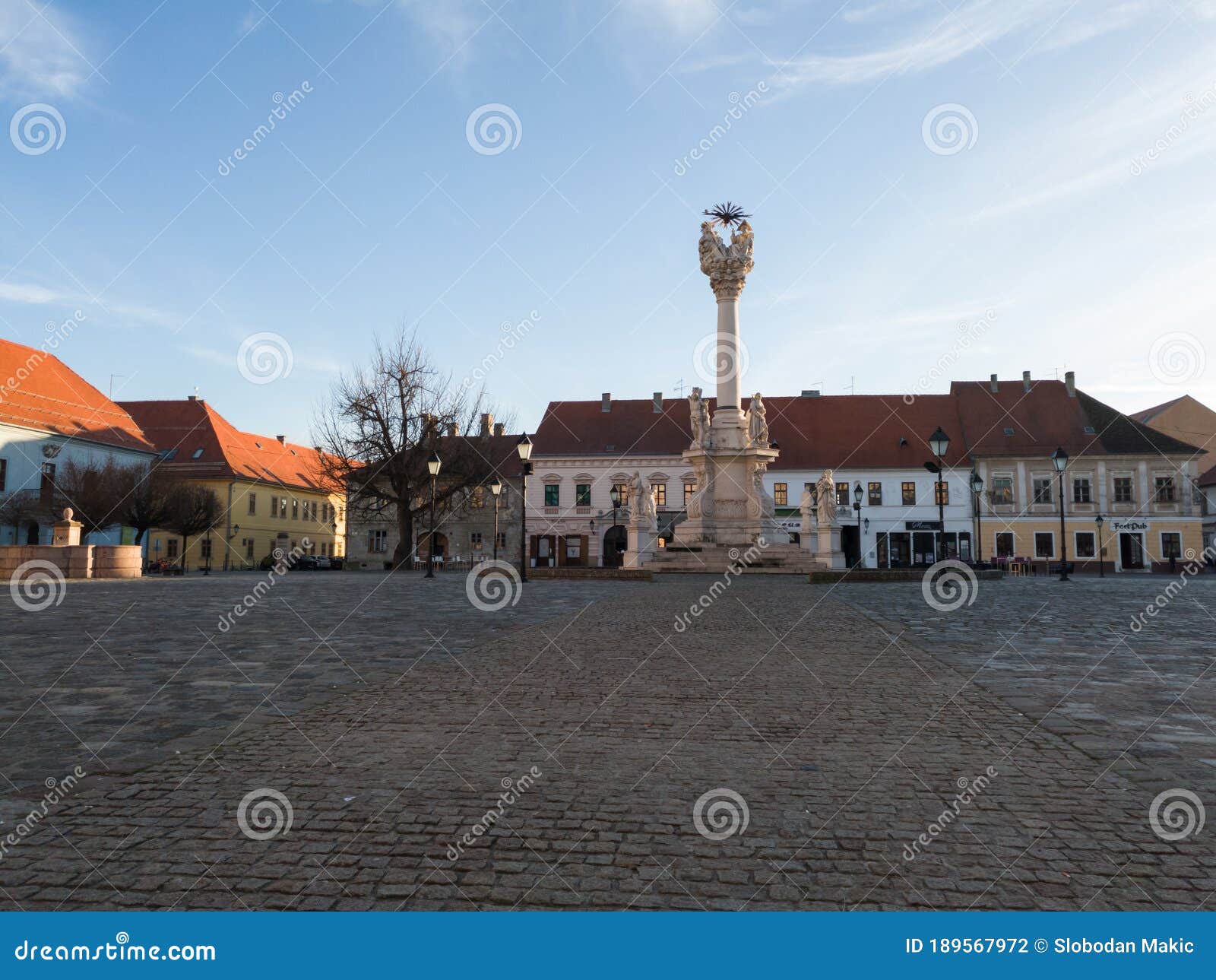 Holy Trinity Square Inside the Walls of the Osijek Fortress Editorial ...