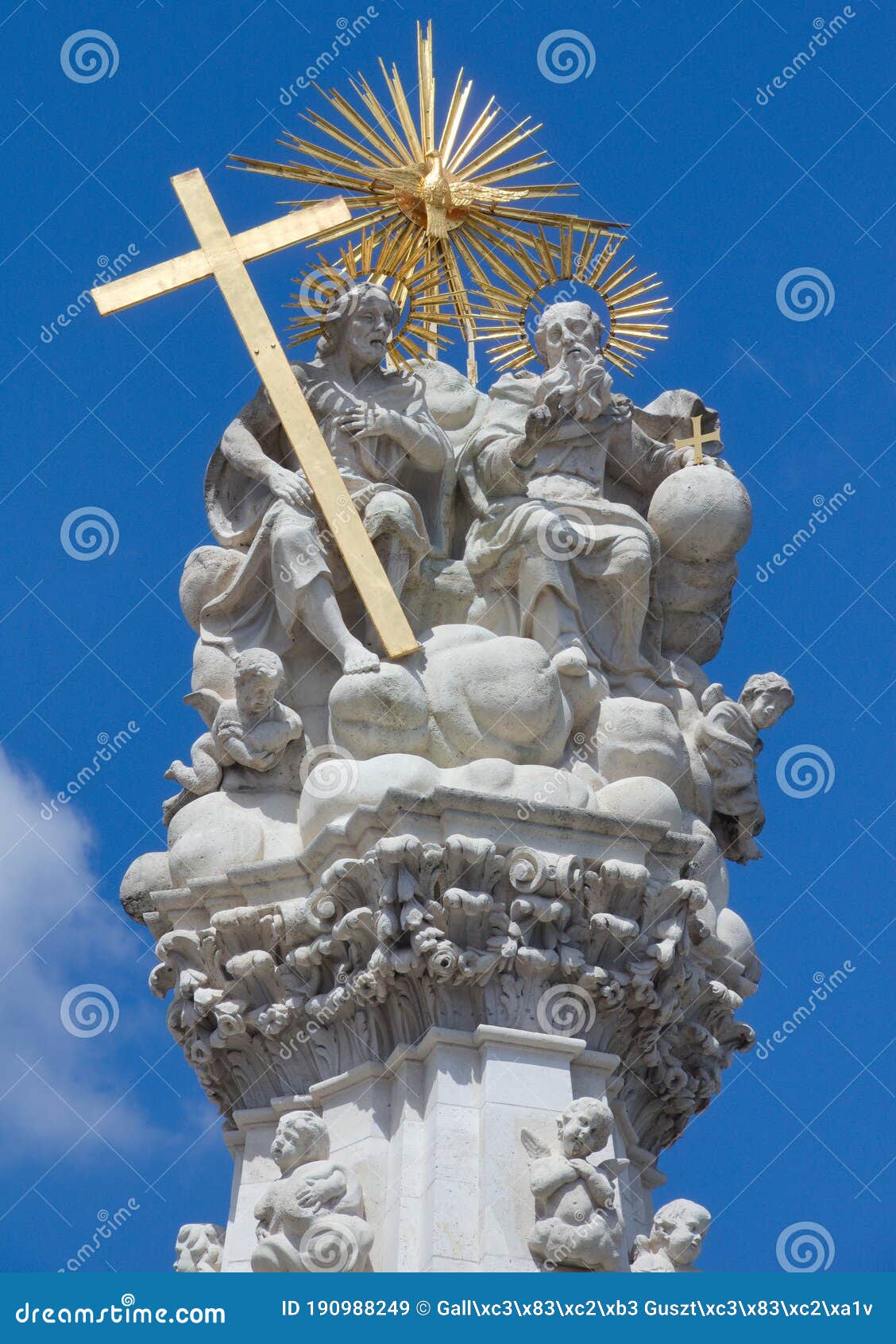 Trinity statue stock image. Image of religion, history - 190988249