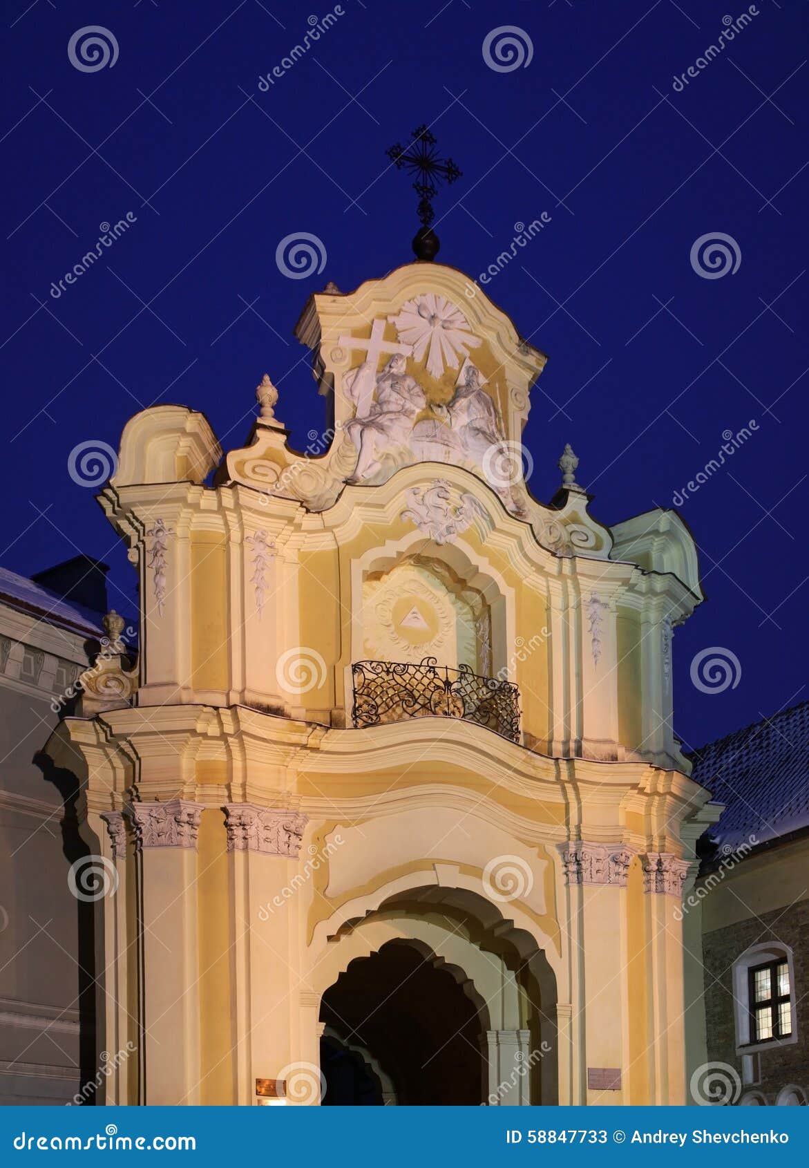 Holy Trinity Uniate Church in Vilnius. Lithuania Stock Image - Image of ...