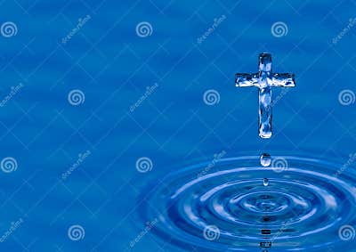 Holy water Cross stock illustration. Illustration of blessed - 9826051