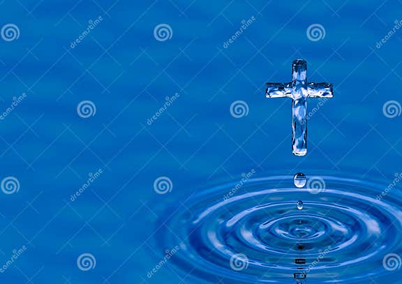 Holy water Cross stock illustration. Illustration of blessed - 9826051