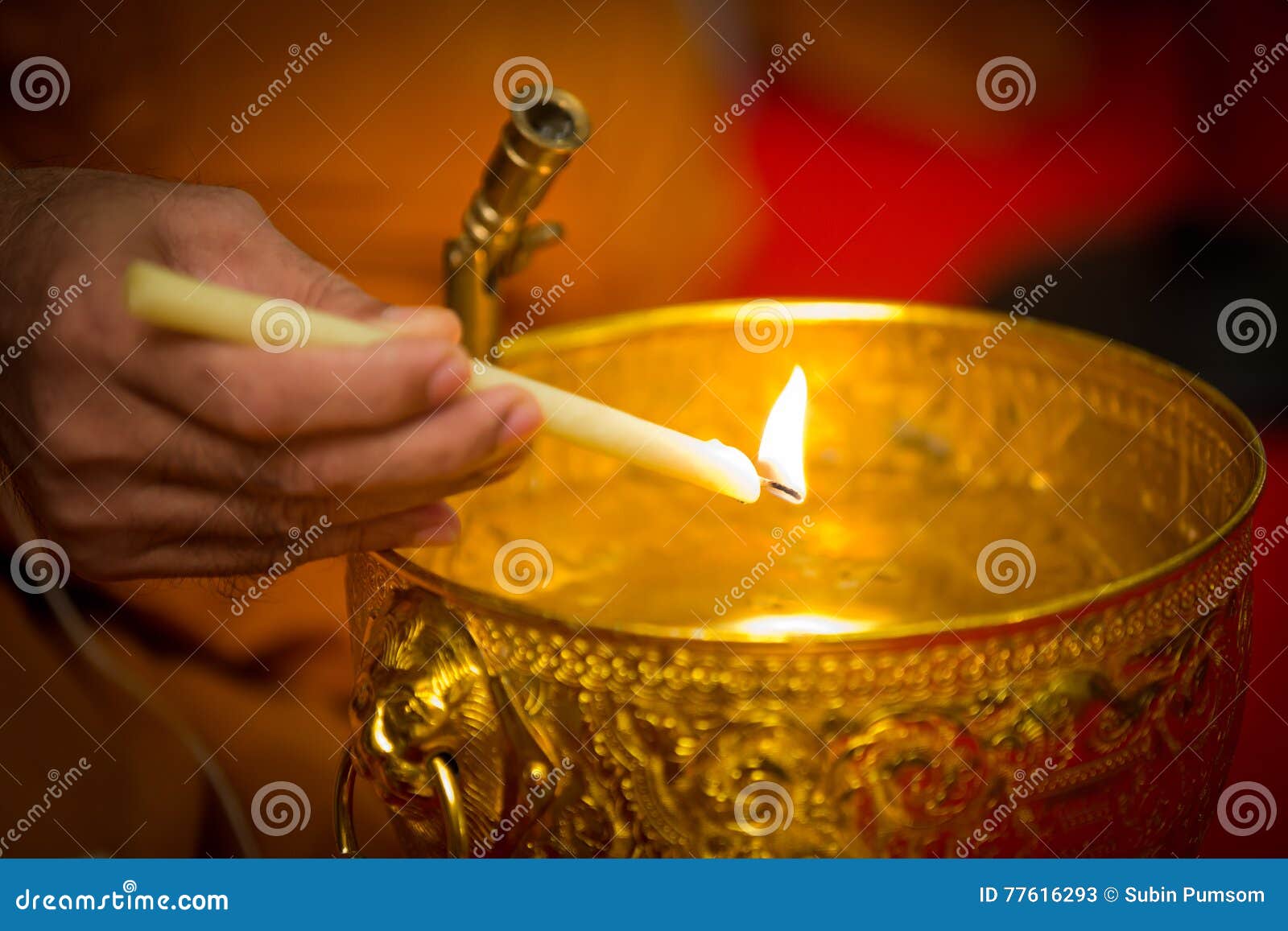 Holy Water, the Monks and Religious Rituals Stock Image - Image of ...