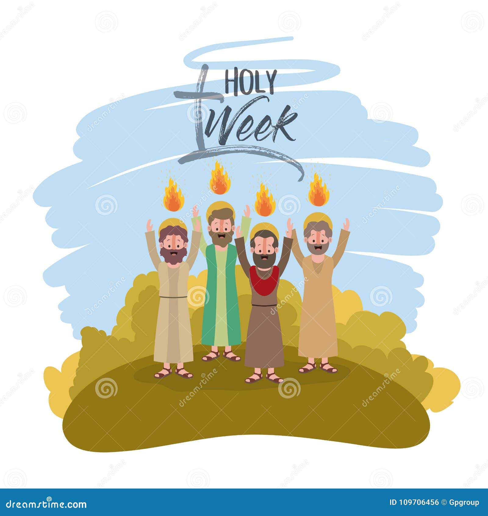 Holy week biblical scene stock vector. Illustration of eucharist ...