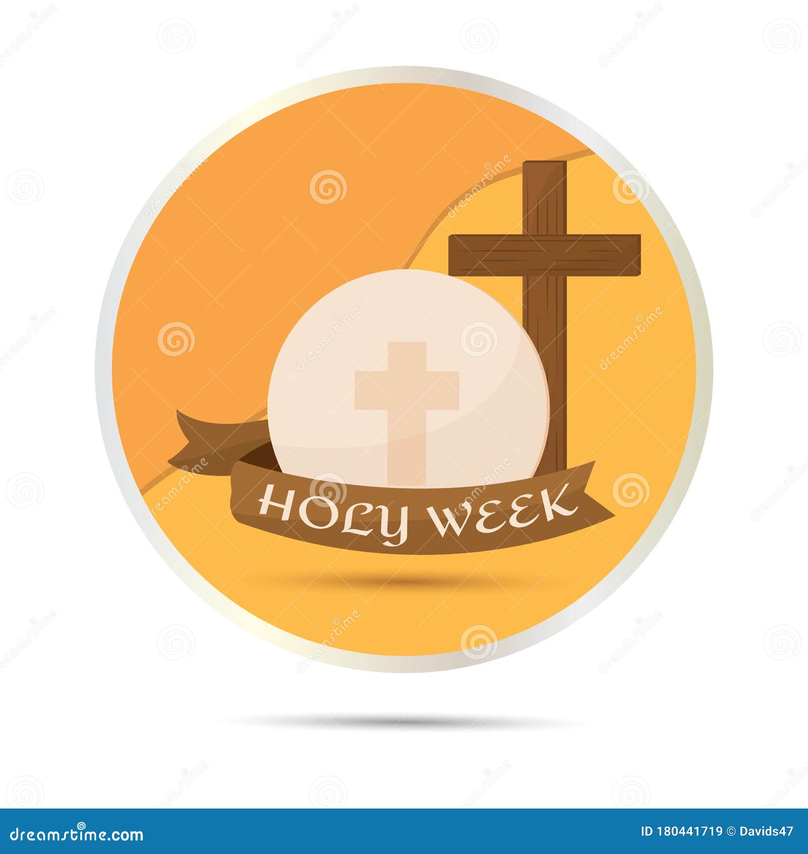 Holy week button stock vector. Illustration of week - 180441719