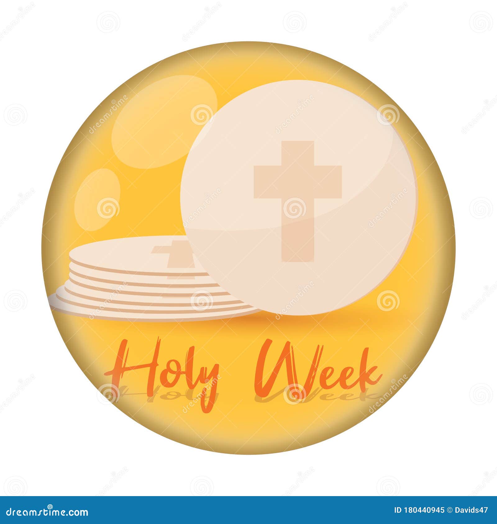 Holy week button stock vector. Illustration of palm - 180440945