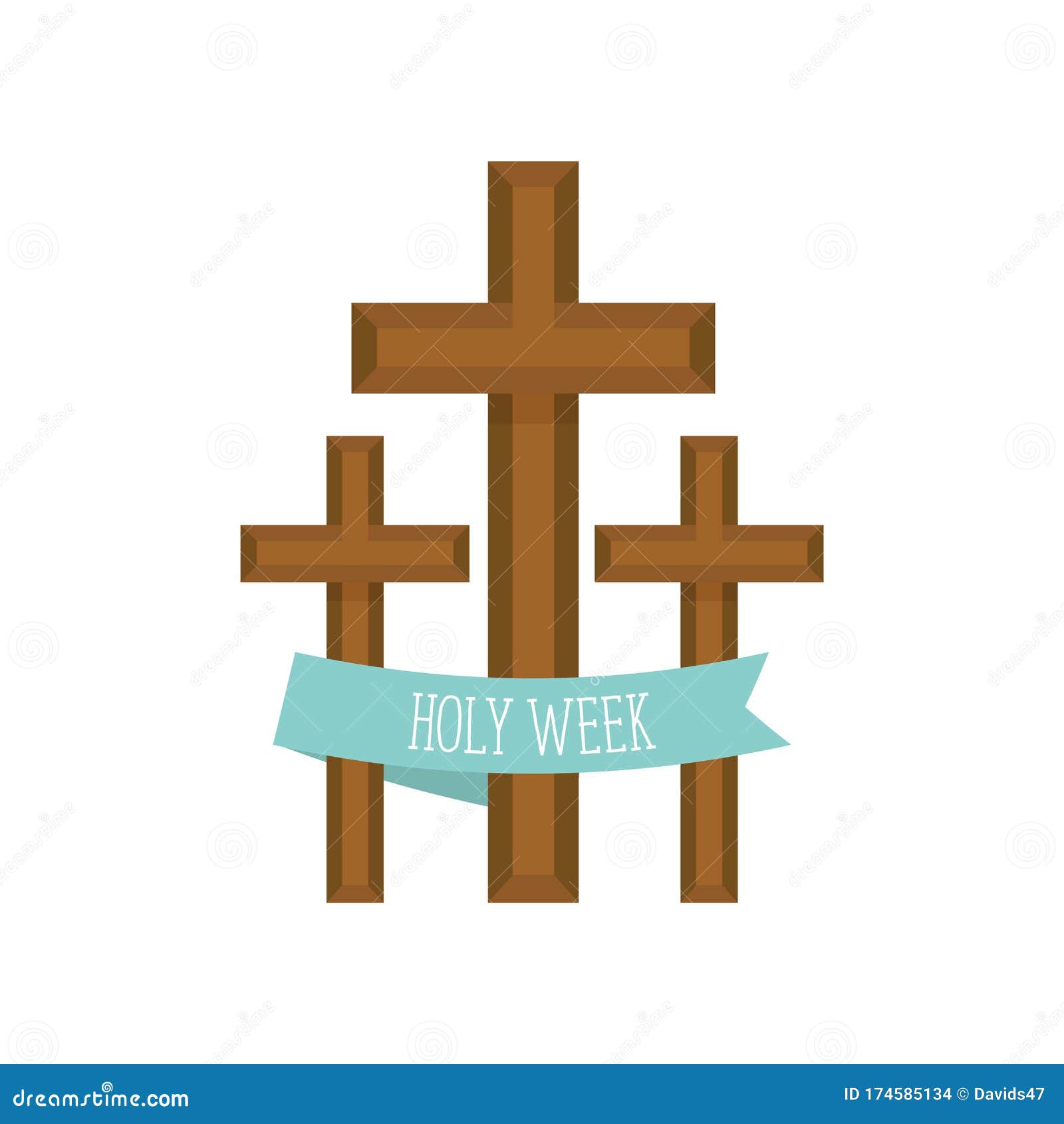 Holy week illustration stock vector. Illustration of clipart - 174585134