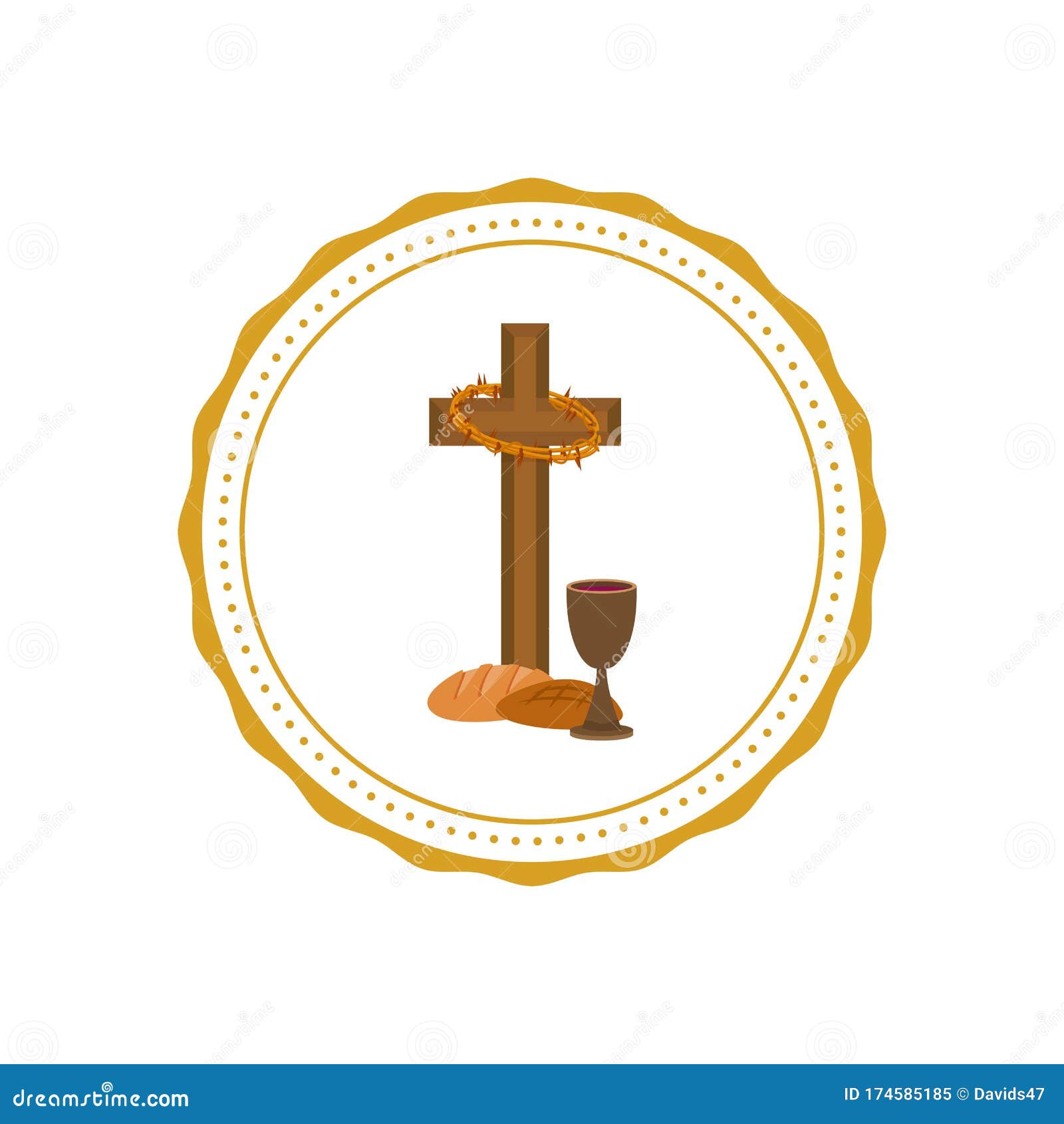 Holy week label stock vector. Illustration of emblem - 174585185