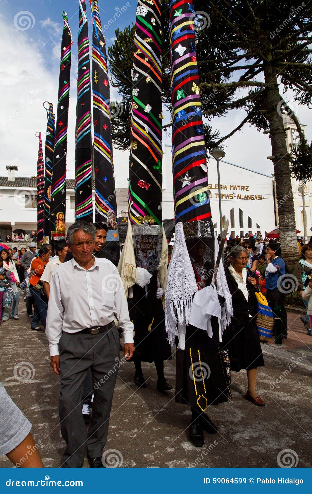 Holy Week Mass of Glory in Alangasi, Ecuador Editorial Stock Image ...