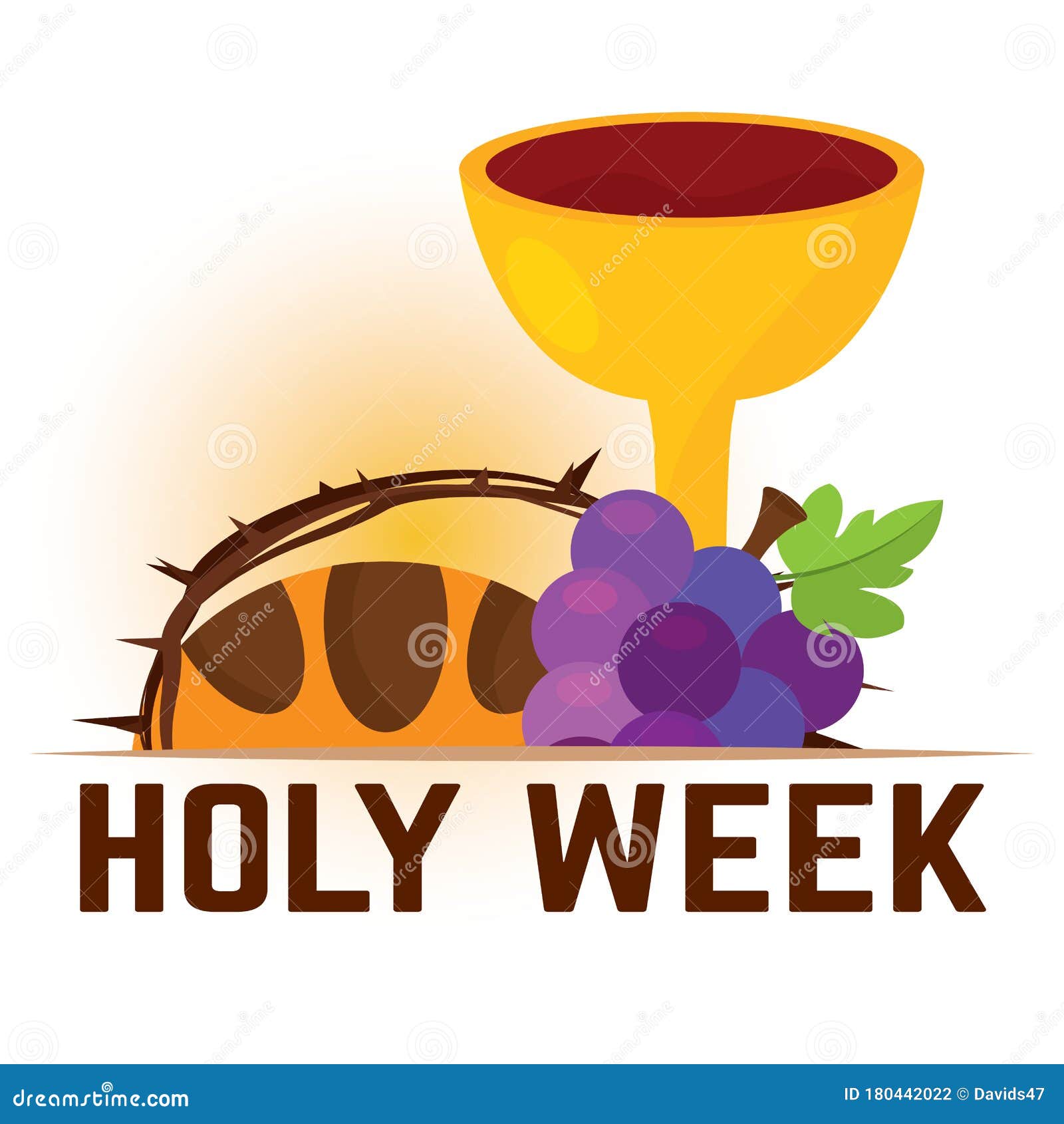 Holy week poster stock vector. Illustration of religion - 180442022