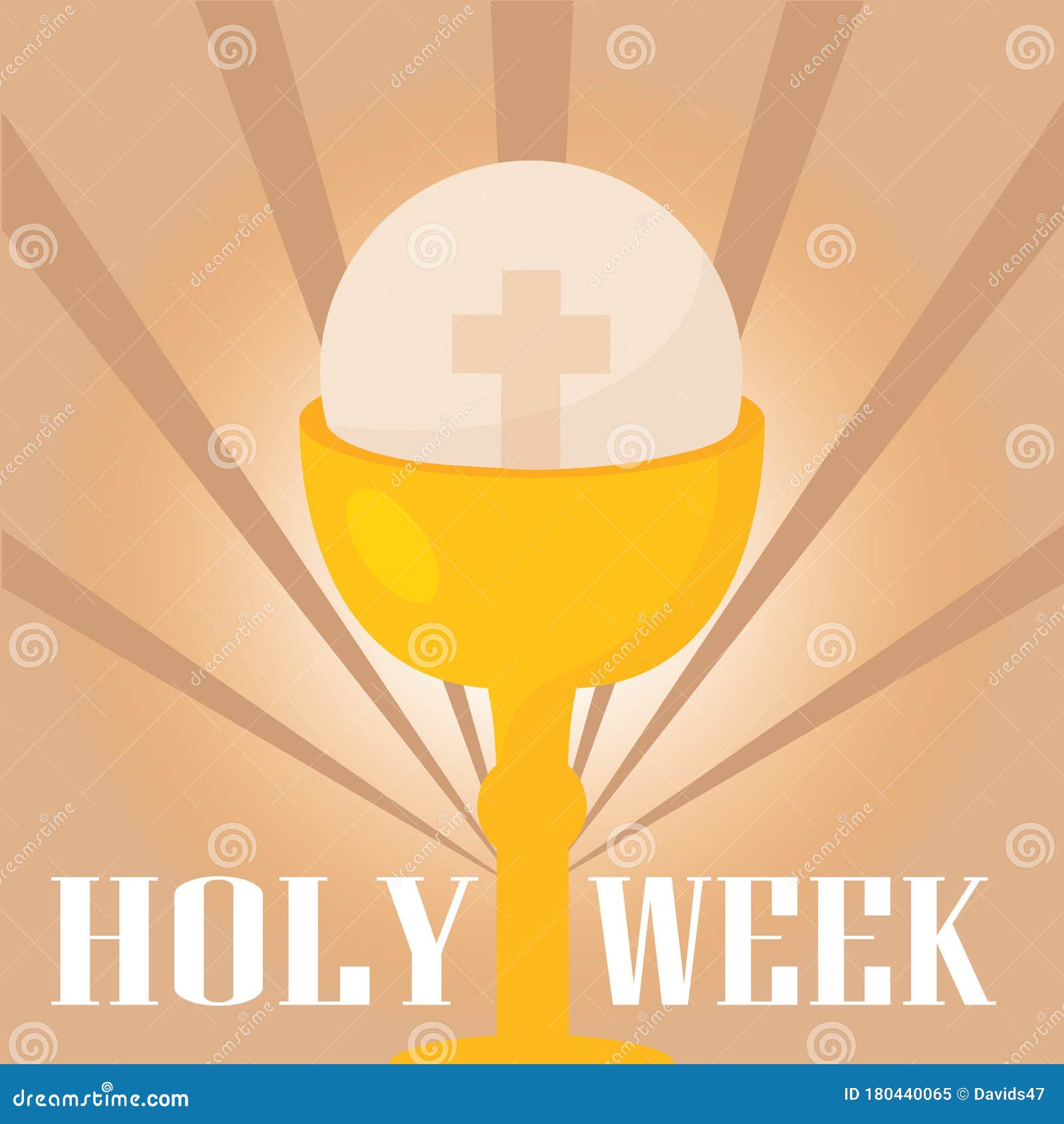 Holy week poster stock vector. Illustration of faith - 180440065