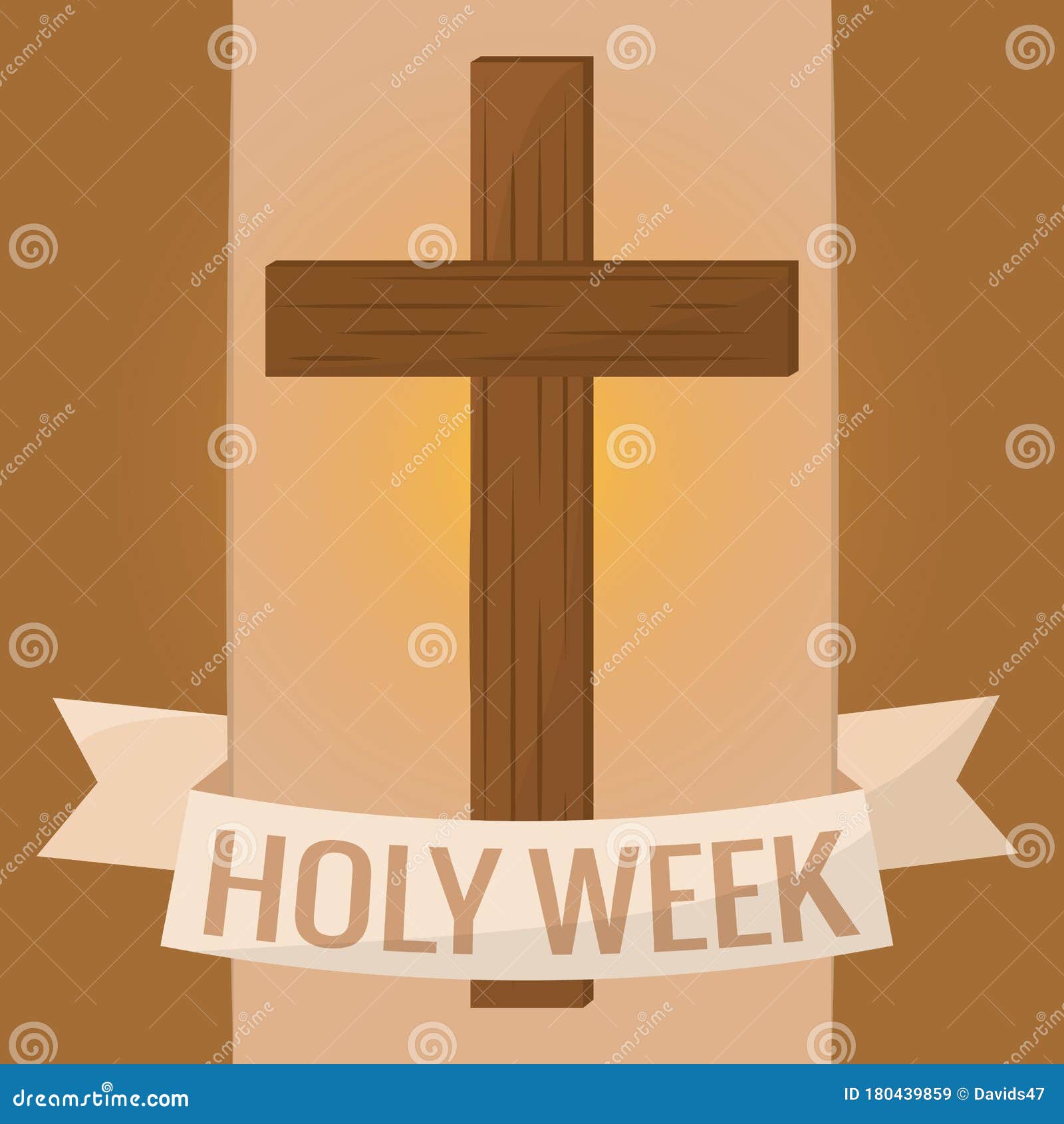 Holy week poster stock vector. Illustration of faith - 180439859