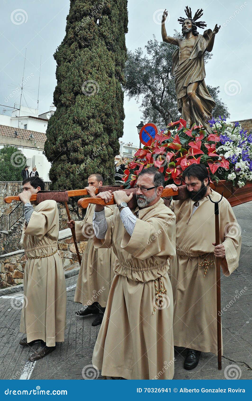 Holy week procession editorial photo. Image of spain - 70326941