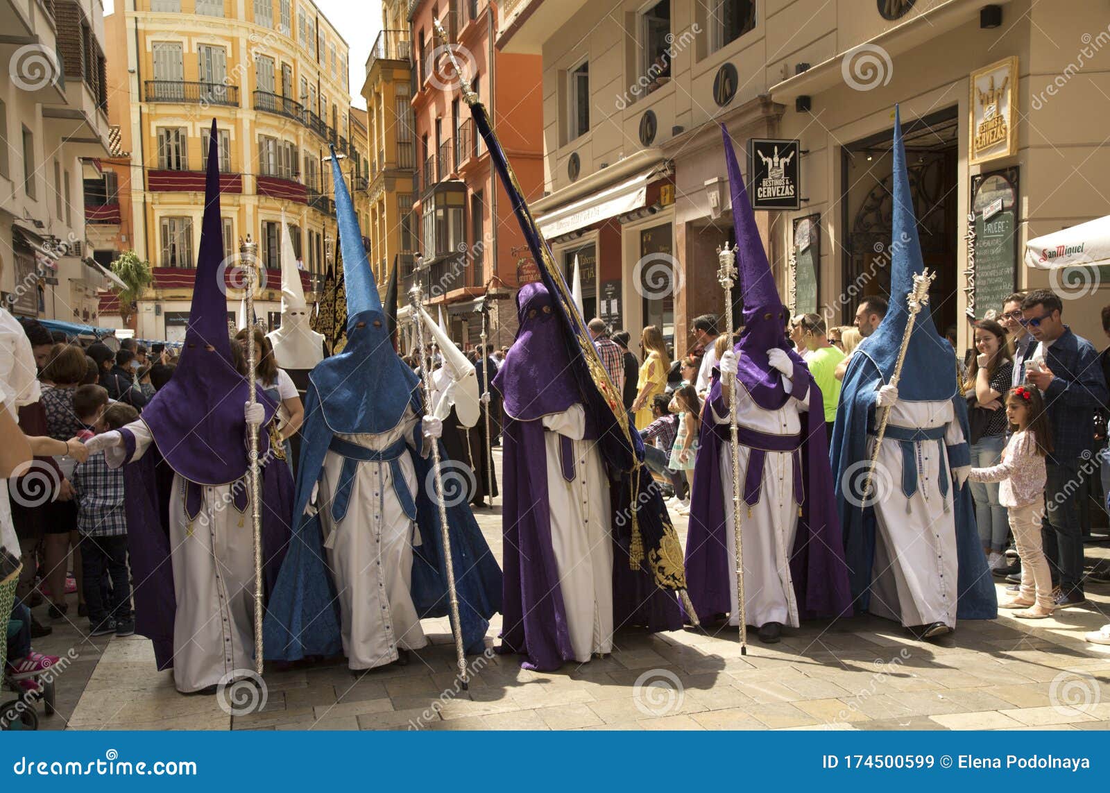 Holy Week Procession in Malaga, Spain. Editorial Stock Image - Image of ...