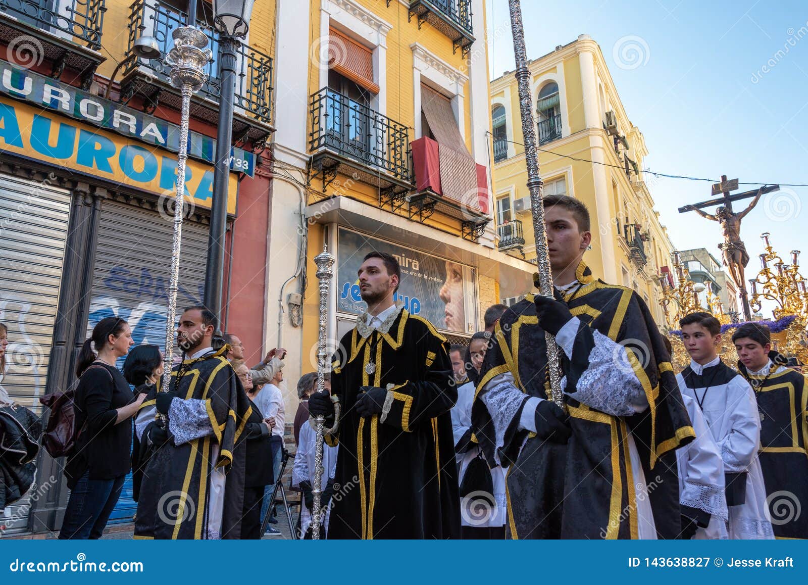 Holy Week Procession in Seville, Spain Editorial Photography - Image of ...