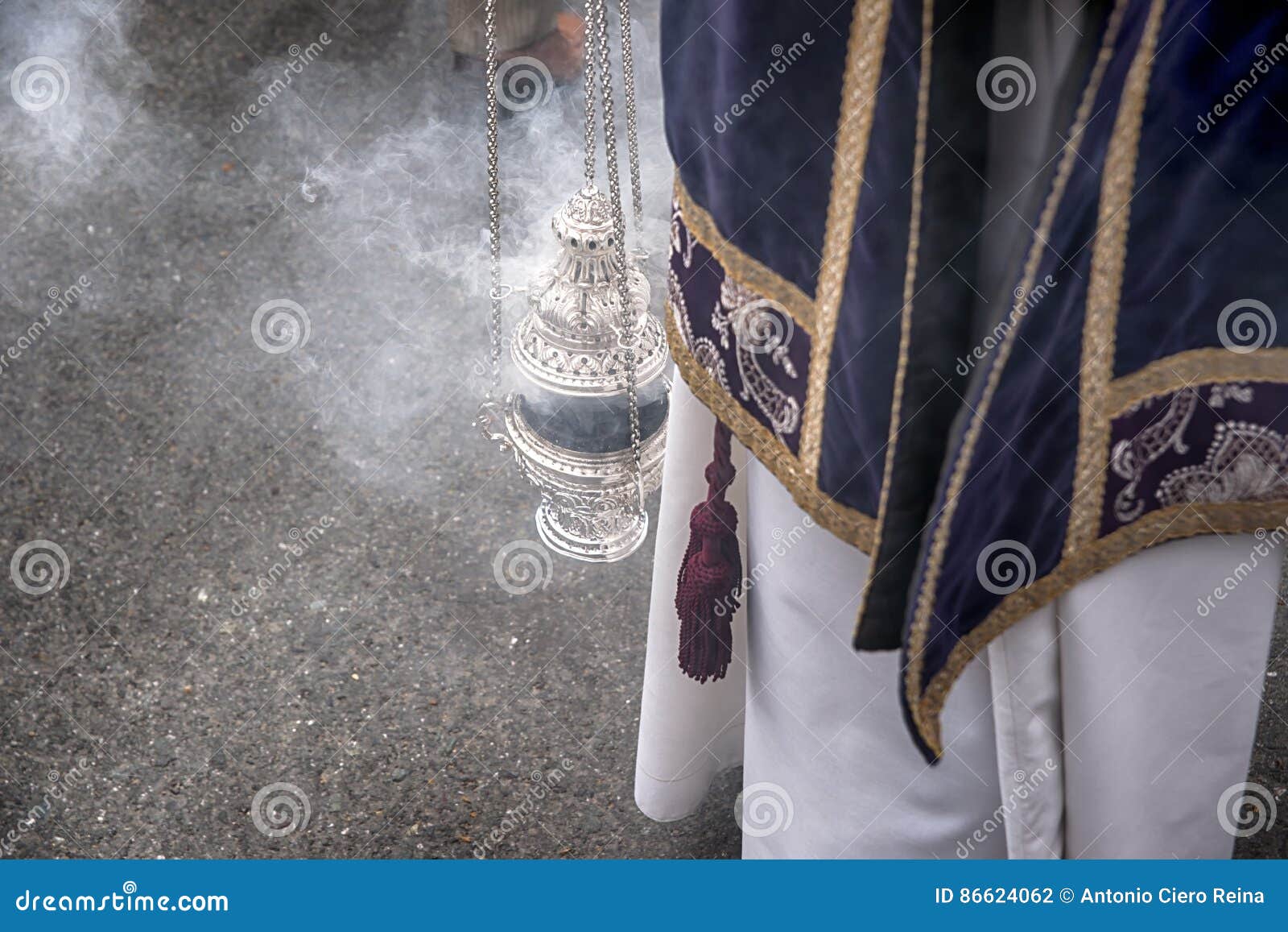 Holy Week in Seville, Incense Stock Photo - Image of nazareno ...