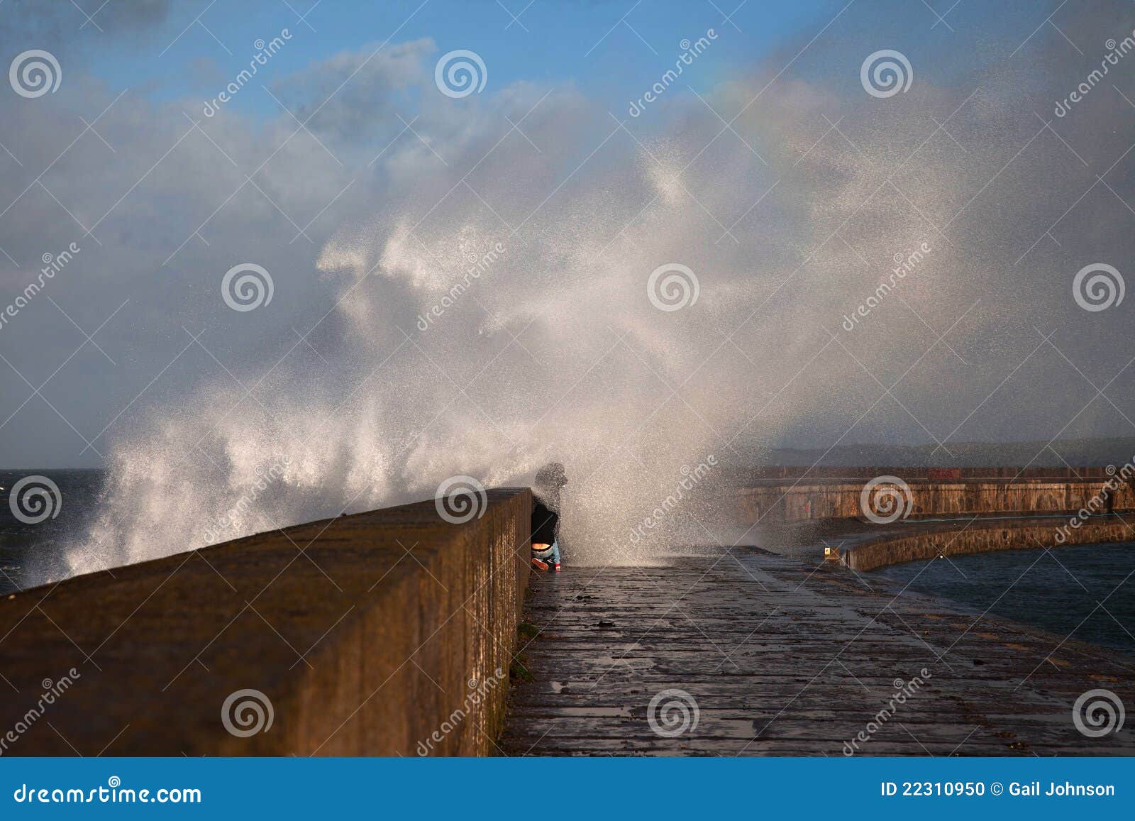 Holyhead Breakwater stock photo. Image of holyhead, waves - 22310950
