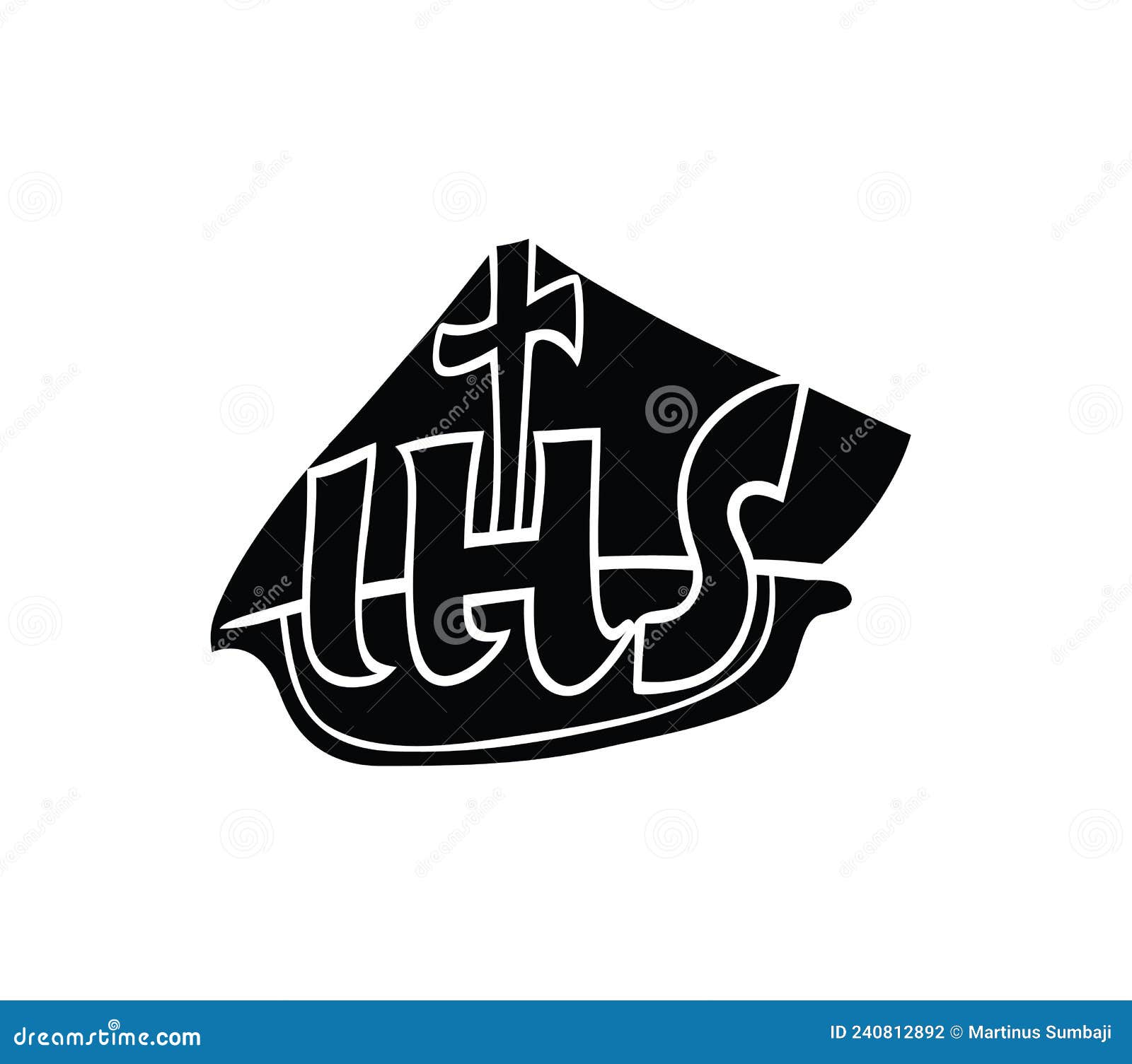 IHS Ship Silhouette stock vector. Illustration of artistic - 240812892