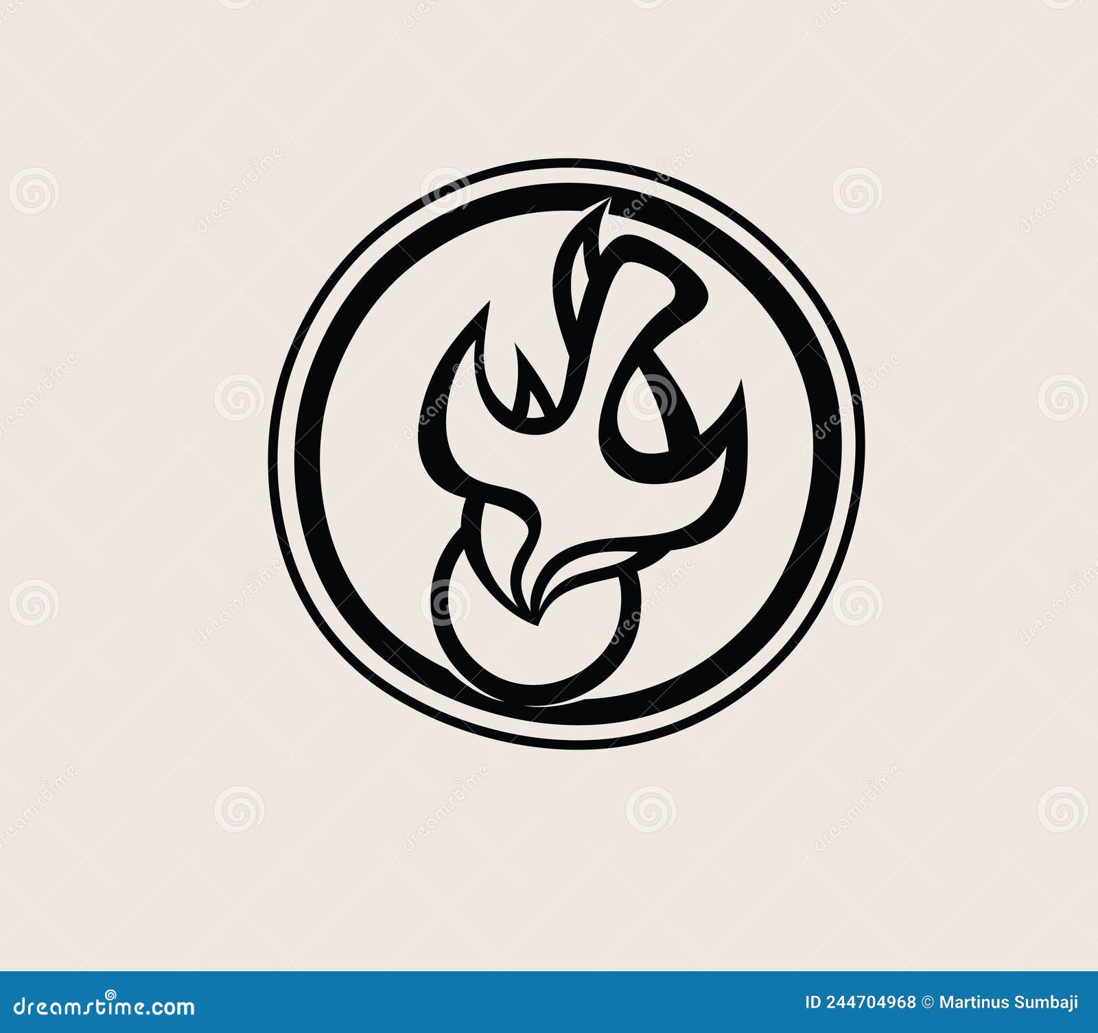 The Holy Spirit Icon, Art Vector Design Stock Vector - Illustration of ...