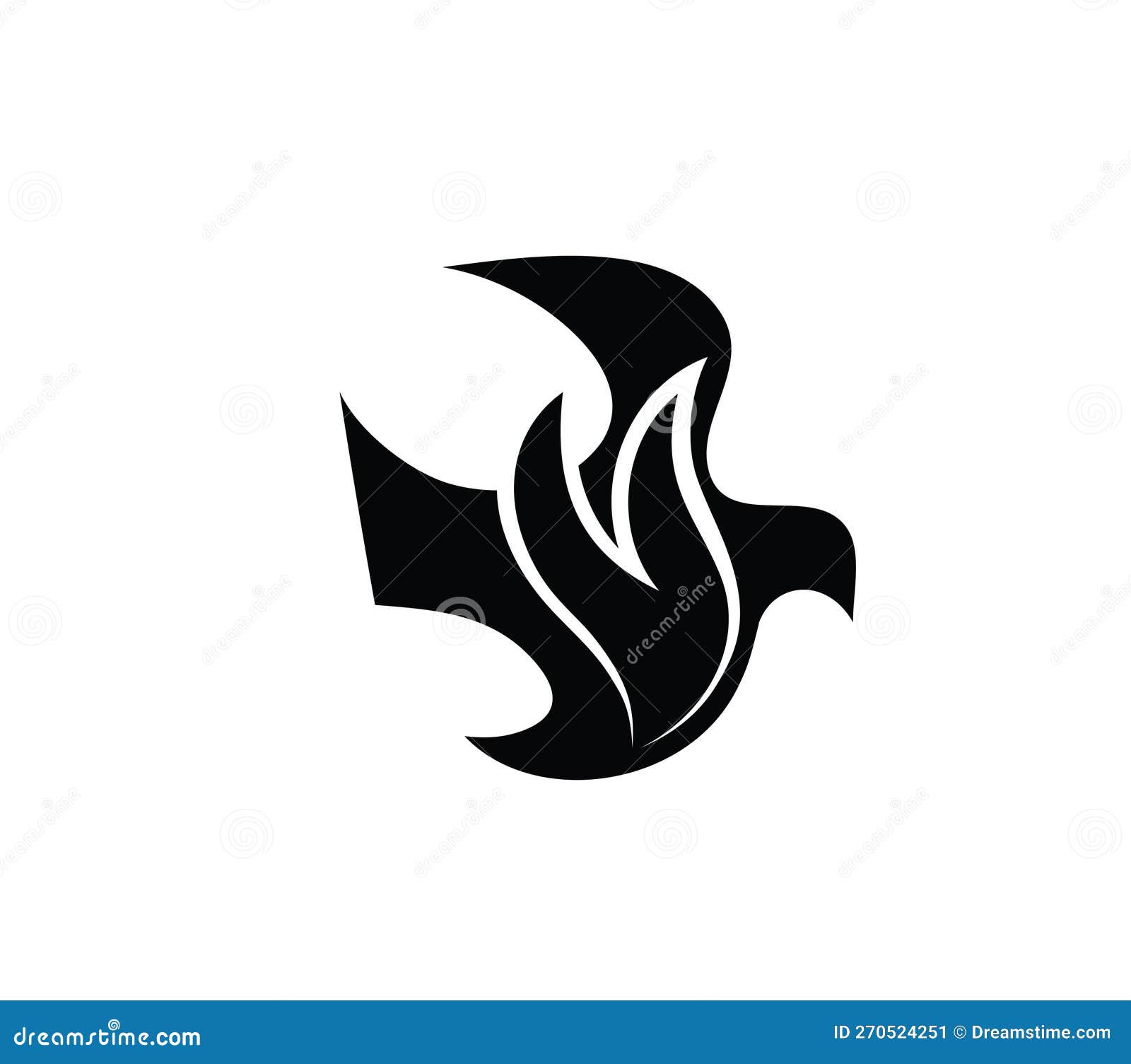 Holy spirit Fire Art Icon stock vector. Illustration of bird - 270524251