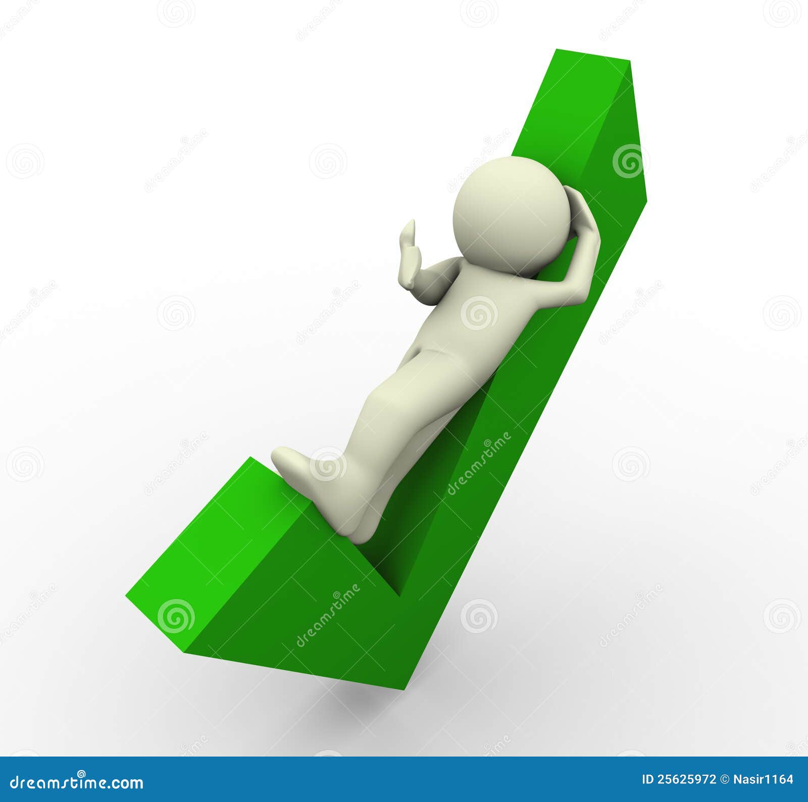 Hombre 3d Y Símbolo Correcto Stock de ilustración - Ilustración de idea ...