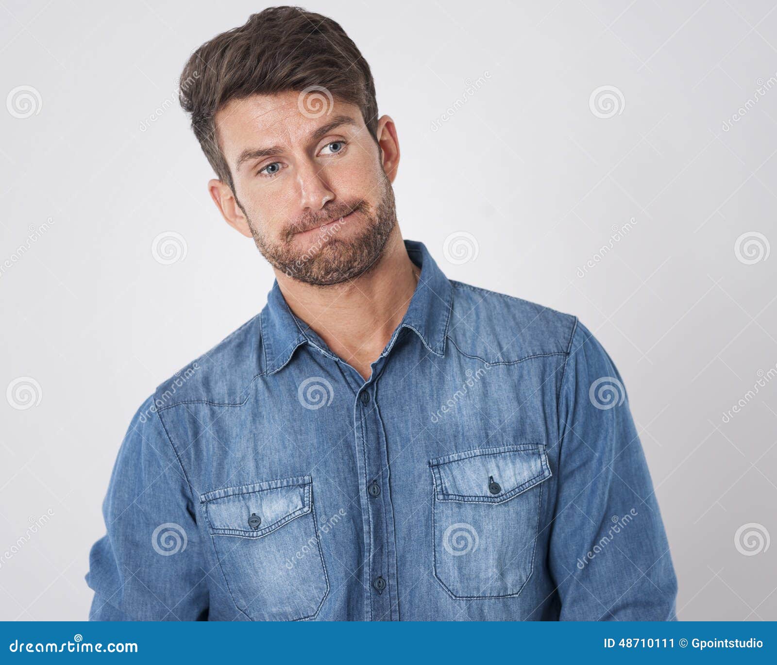 Hombre aburrido imagen de archivo. Imagen de gente, atractivo - 48710111