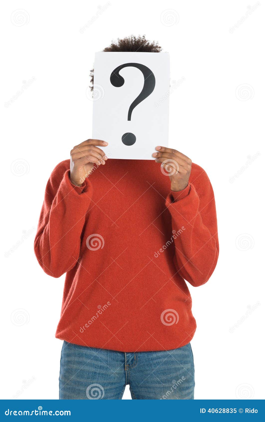 Hombre africano incierto imagen de archivo. Imagen de incierto - 40628835