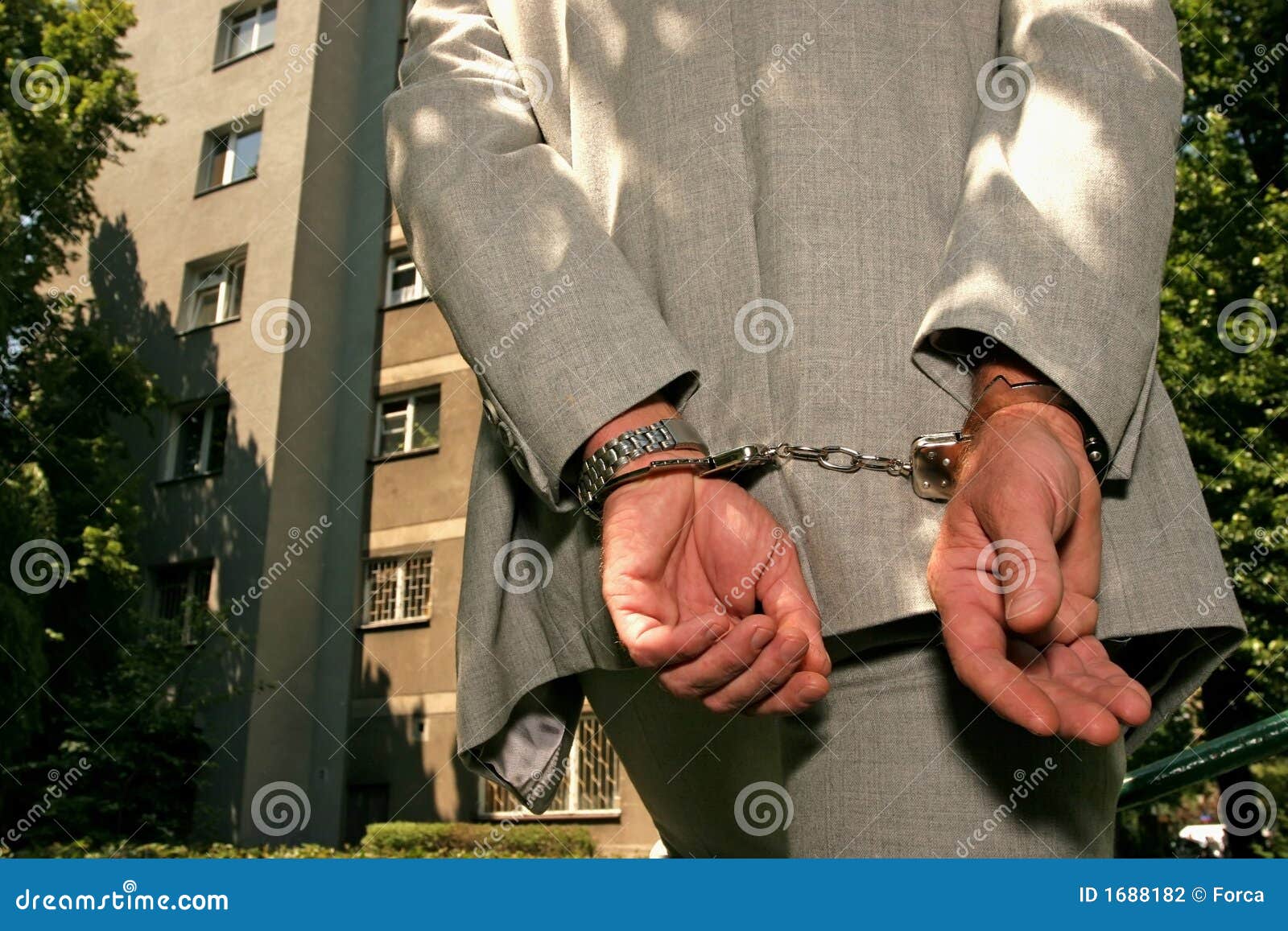 Hombre arrestado foto de archivo. Imagen de arrestado - 1688182