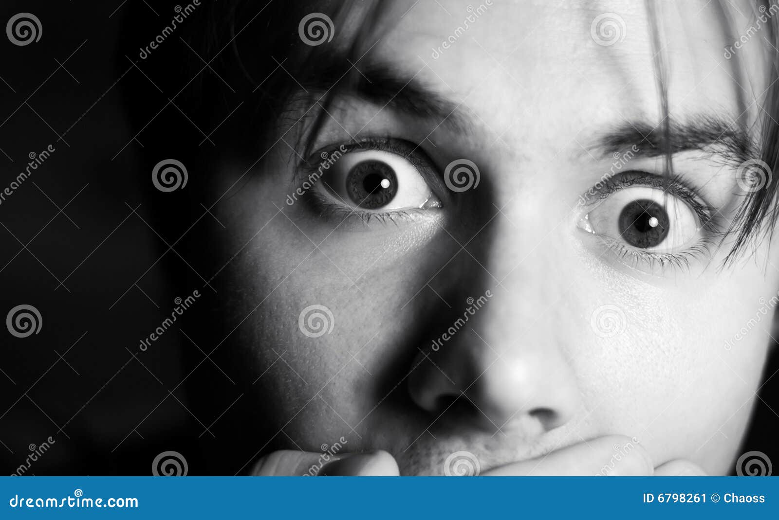 Hombre asustado imagen de archivo. Imagen de concepto - 6798261