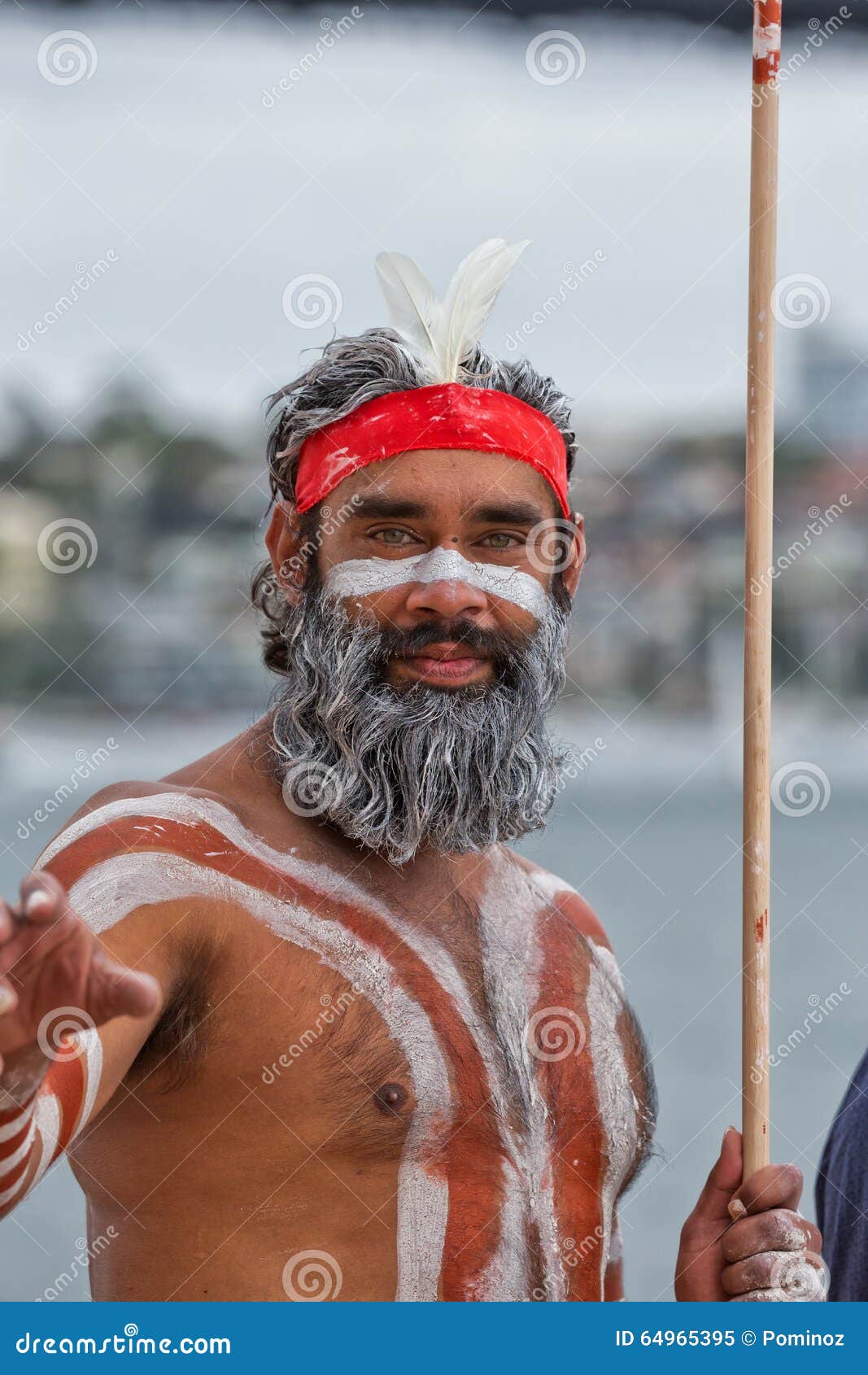 Hombre Australiano Aborigen En Sydney Imagen editorial - Imagen de ...