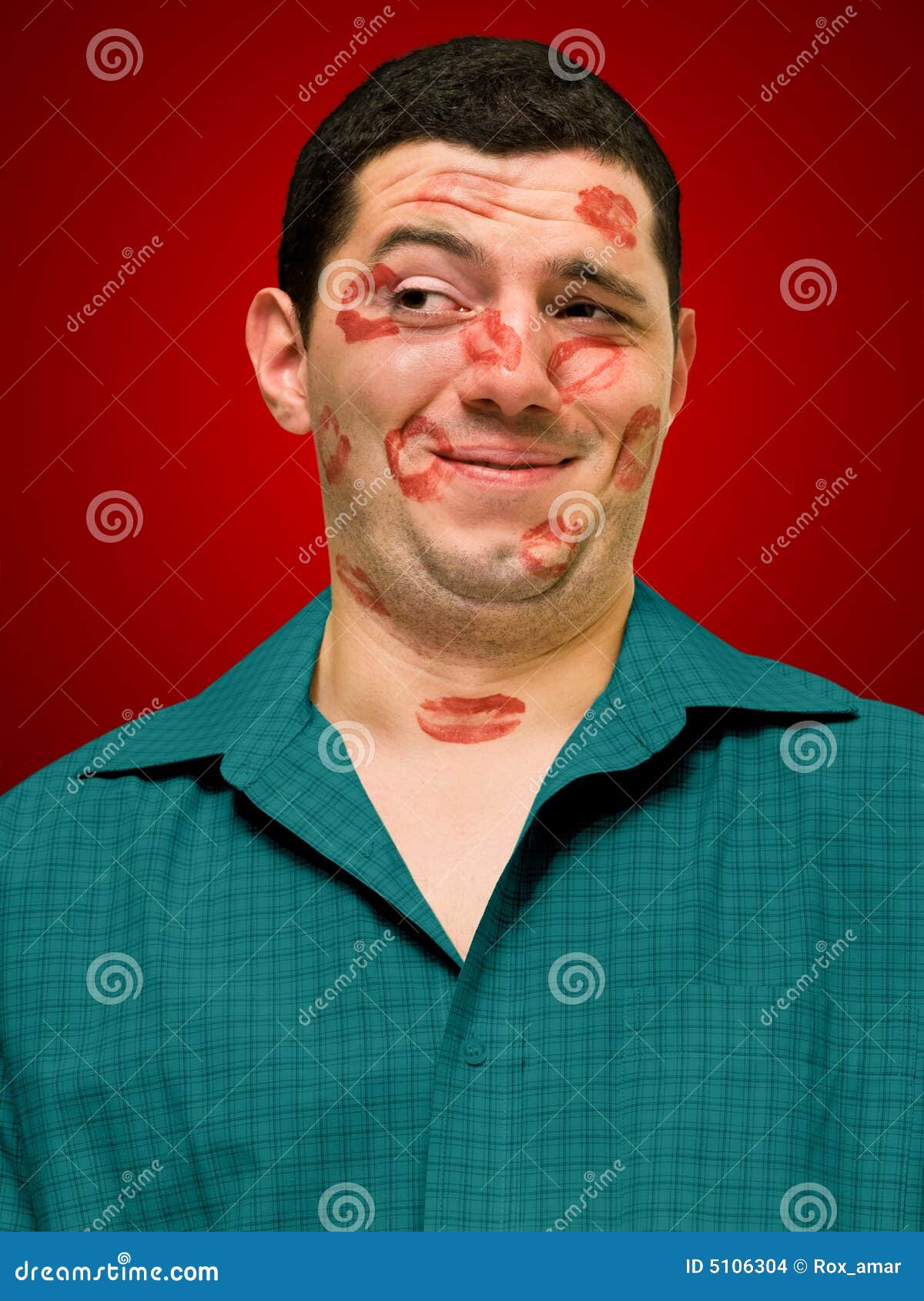 Hombre besado foto de archivo. Imagen de deslumbramiento - 5106304