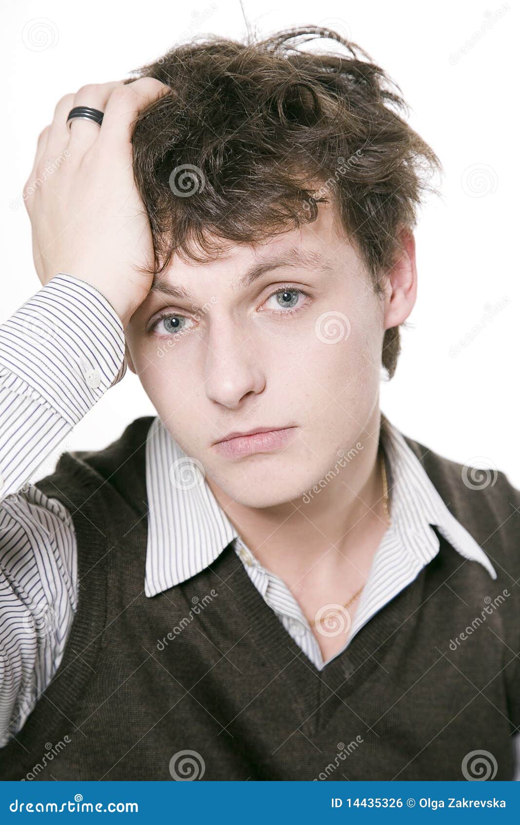 Hombre cansado foto de archivo. Imagen de adulto, negocios - 14435326