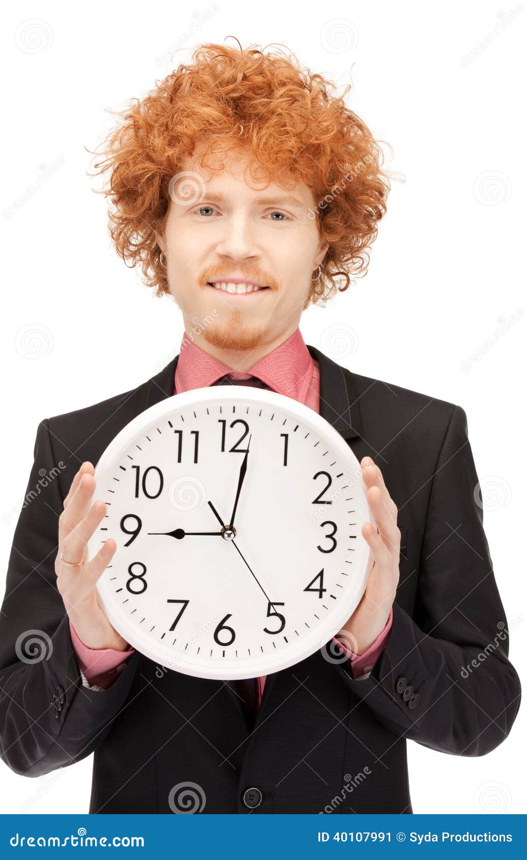 Hombre con el reloj imagen de archivo. Imagen de plazo - 40107991