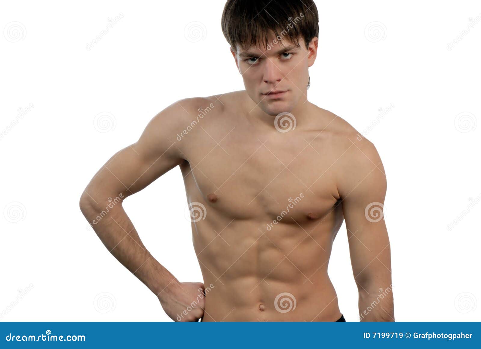 Hombre Con El Torso Descubierto Imagen de archivo - Imagen de blanco ...