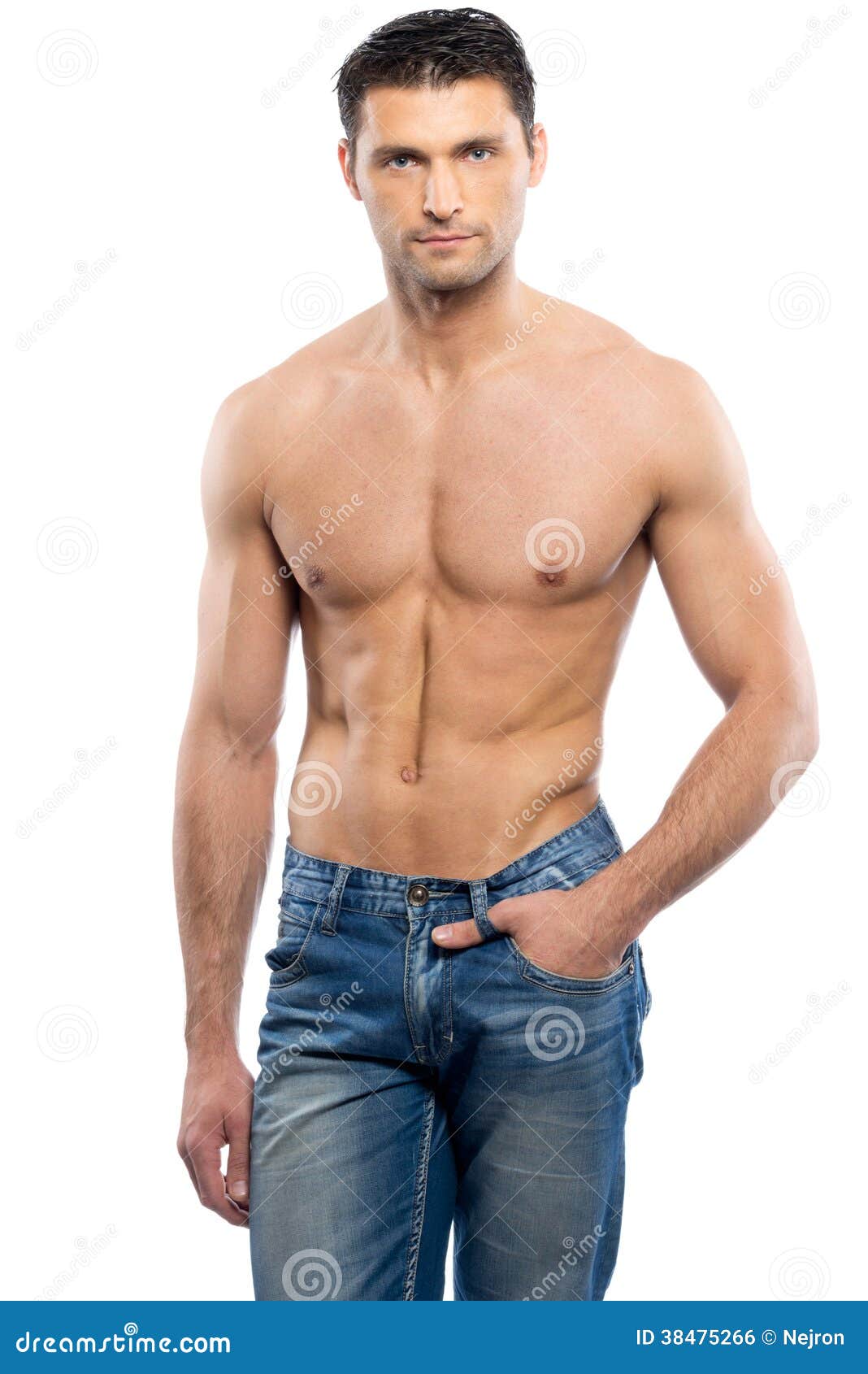 Hombre Con El Torso Desnudo Foto de archivo - Imagen de standing ...