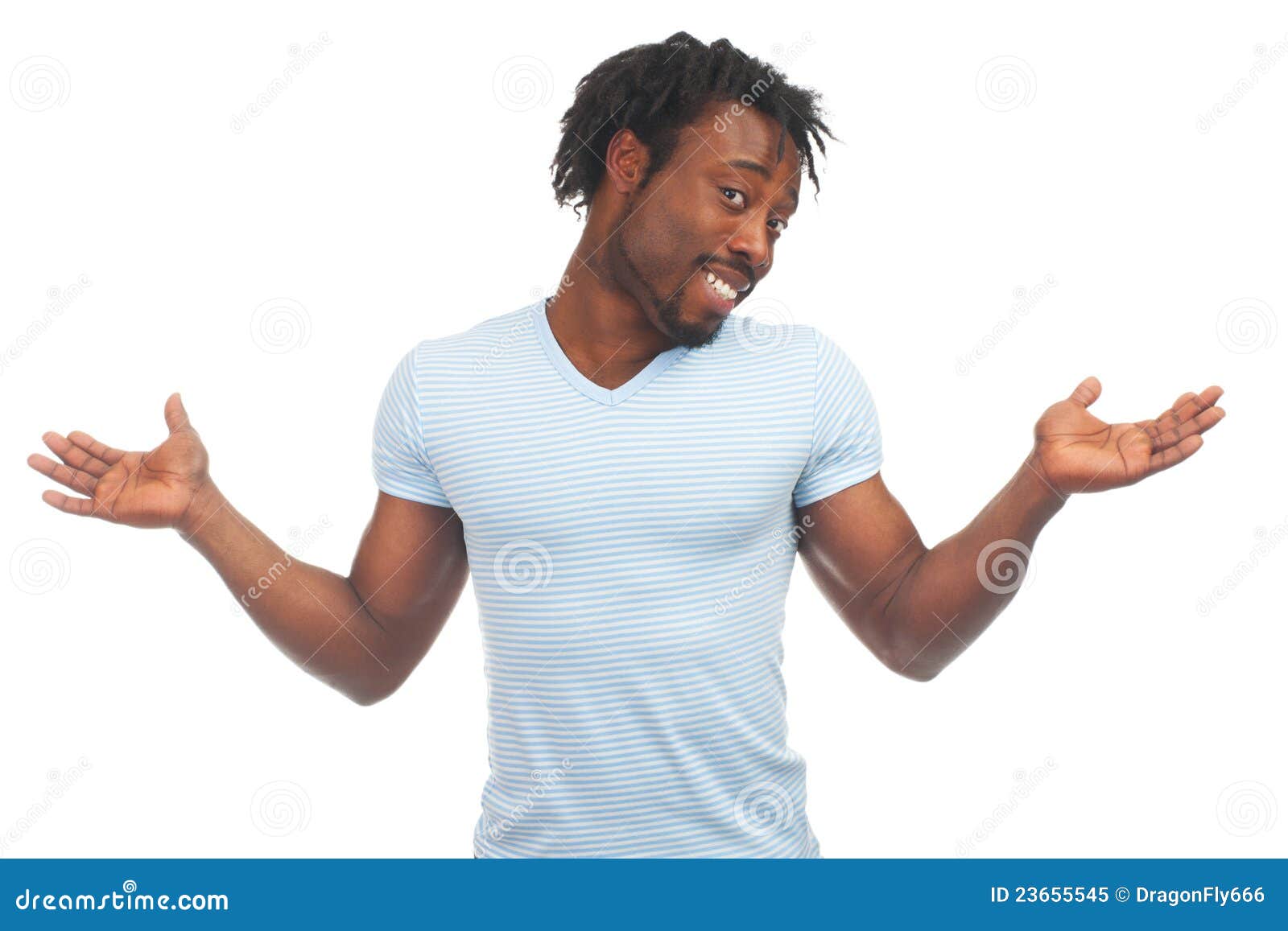 Hombre Confuso Con Las Manos Para Arriba Imagen de archivo - Imagen de ...
