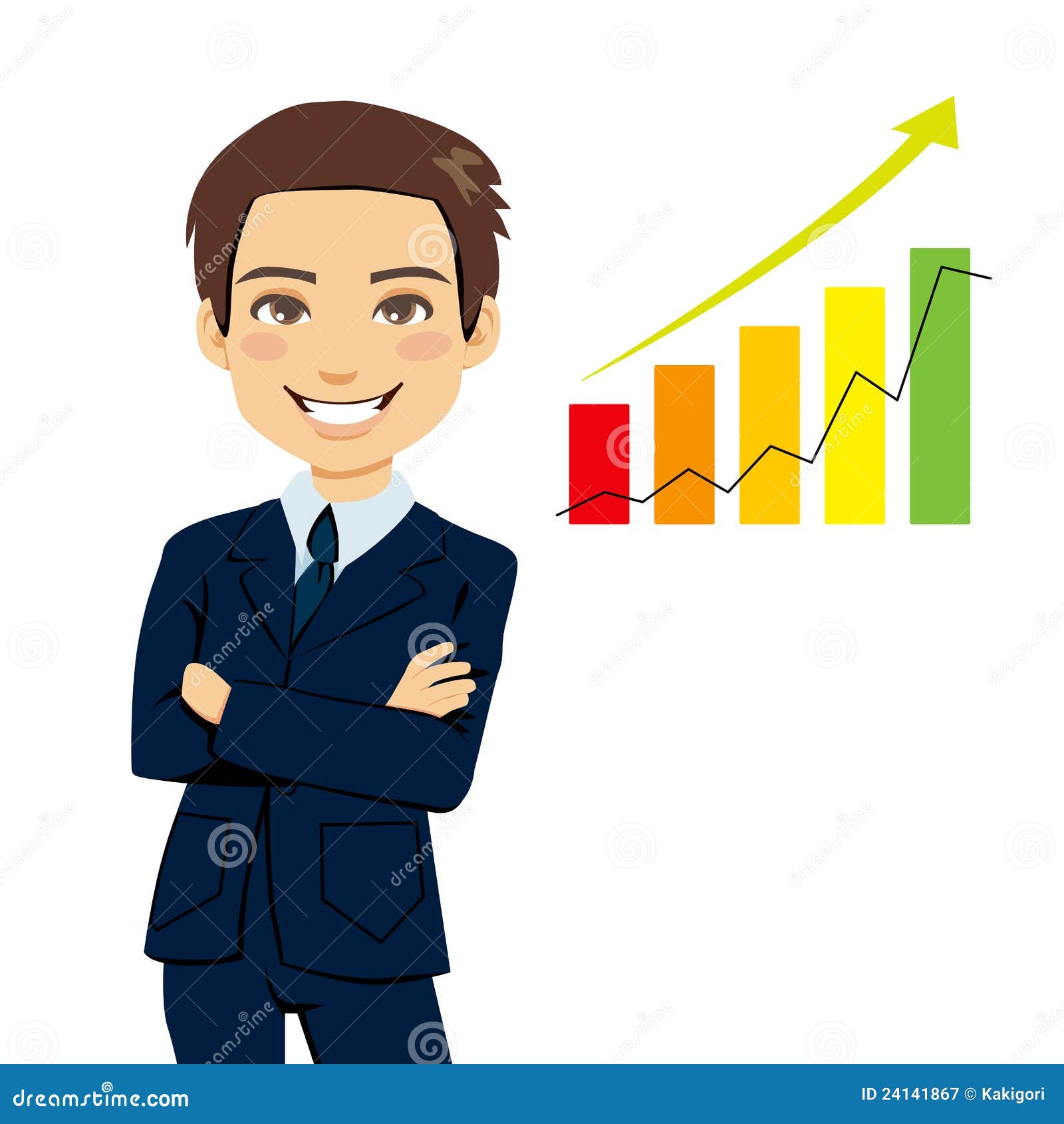 Hombre De Negocios Acertado Ilustración del Vector - Ilustración de ...