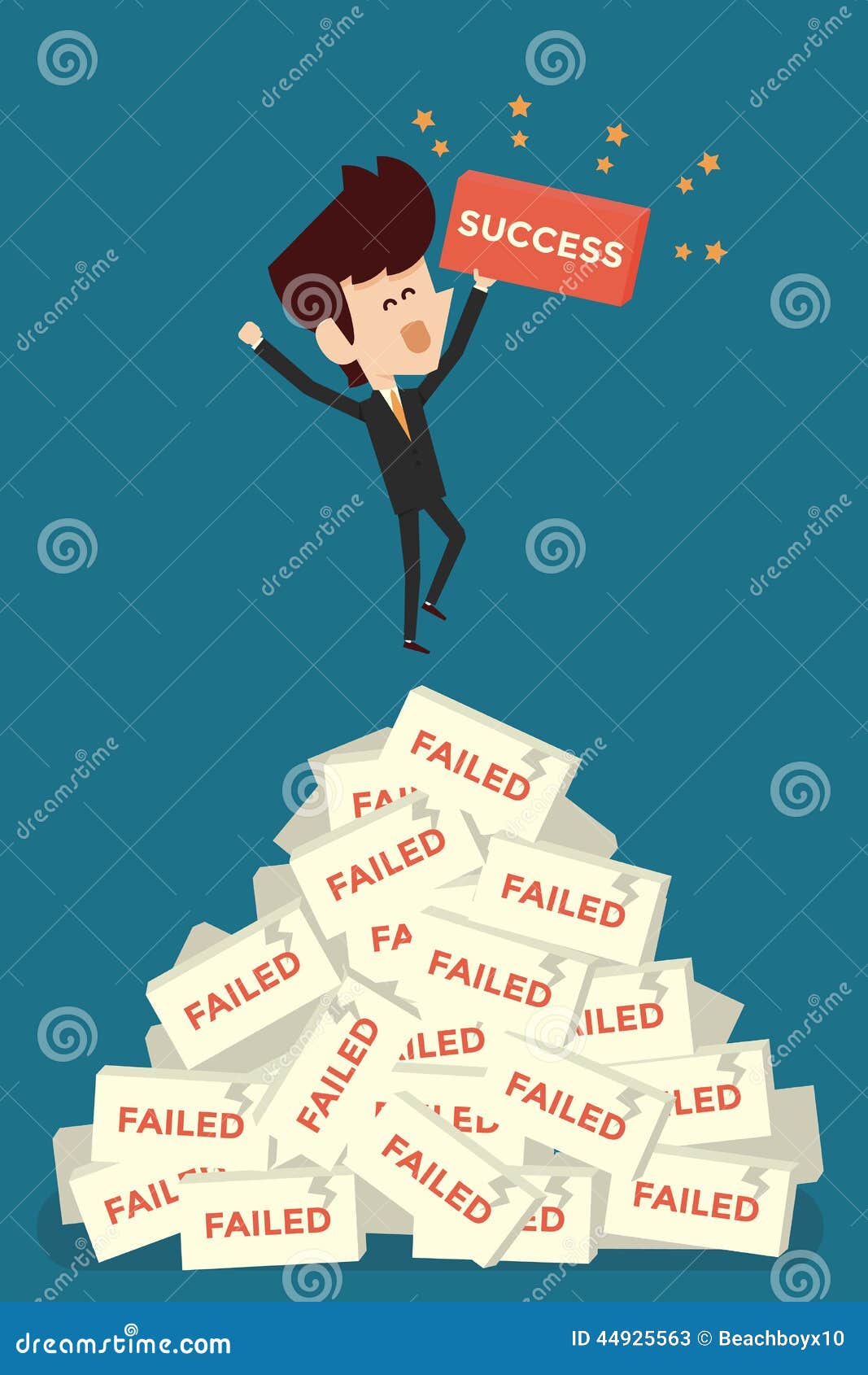 Hombre De Negocios Acertado Ilustración del Vector - Ilustración de ...