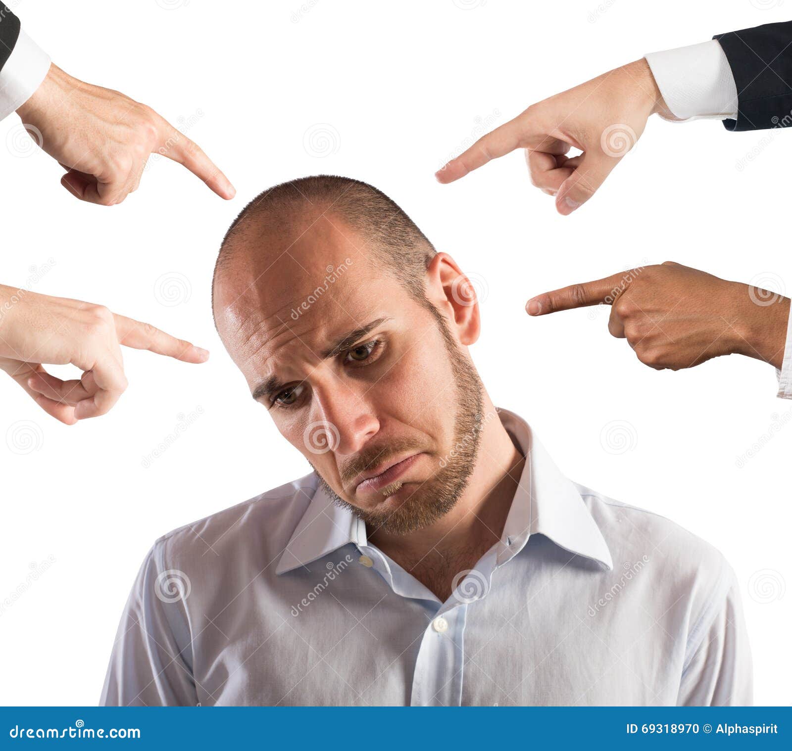 Hombre de negocios acusado foto de archivo. Imagen de apuntar - 69318970