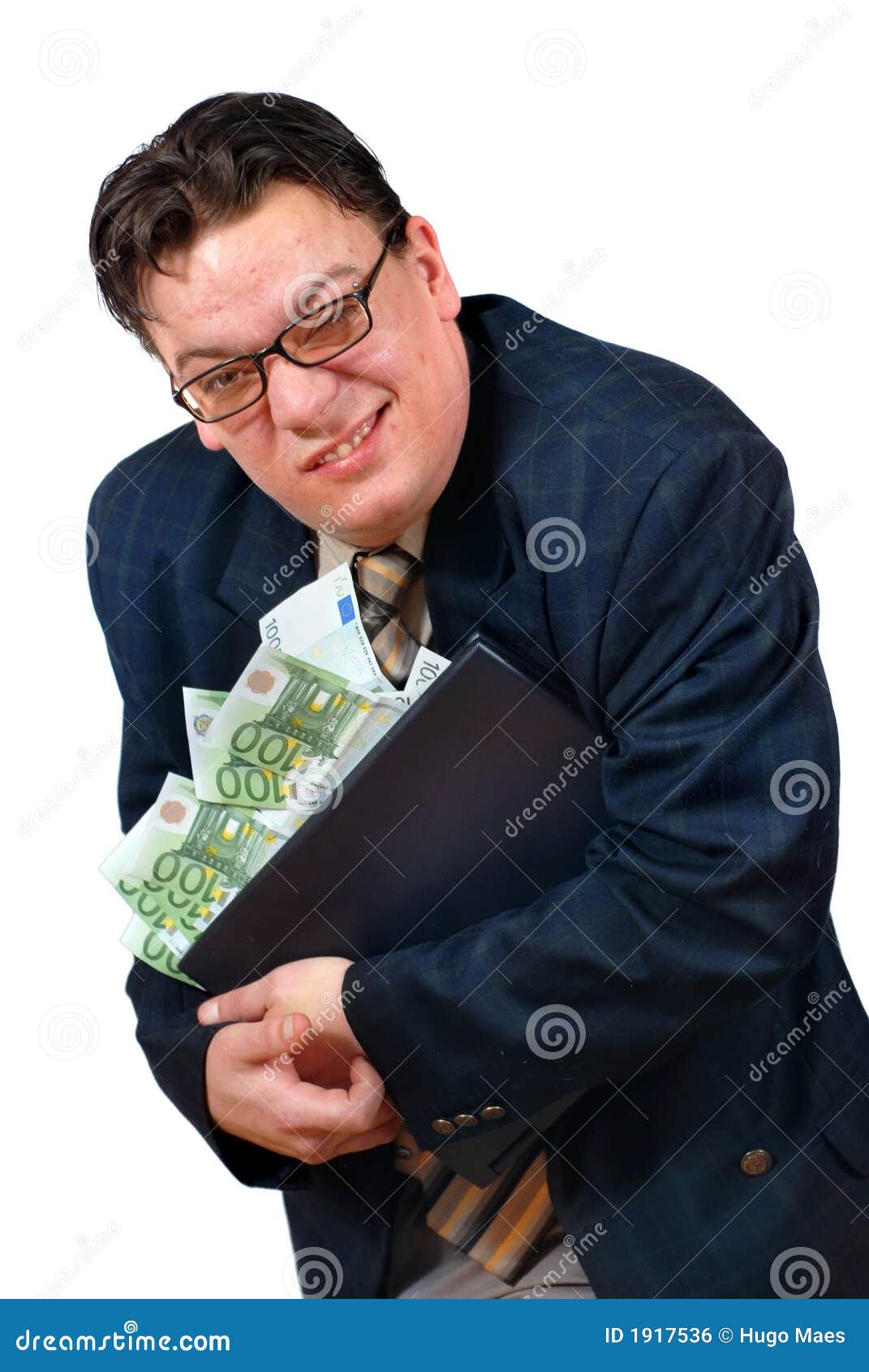 Hombre De Negocios Codicioso. Foto de archivo - Imagen de euros ...