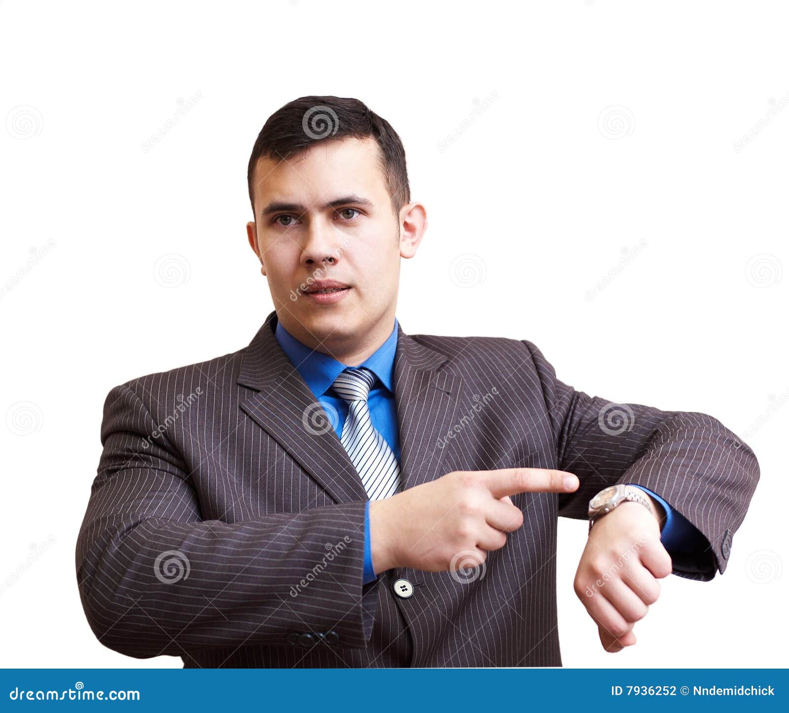 Hombre De Negocios Descontento Con Retardo Foto de archivo - Imagen de ...