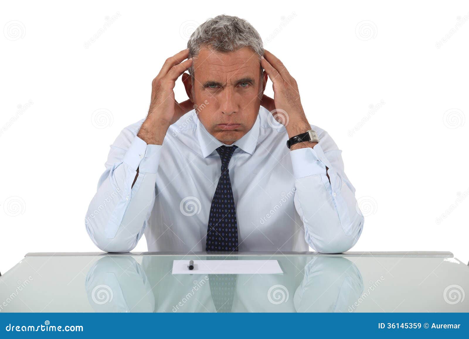 Hombre De Negocios Exasperado Imagen de archivo - Imagen de triste ...