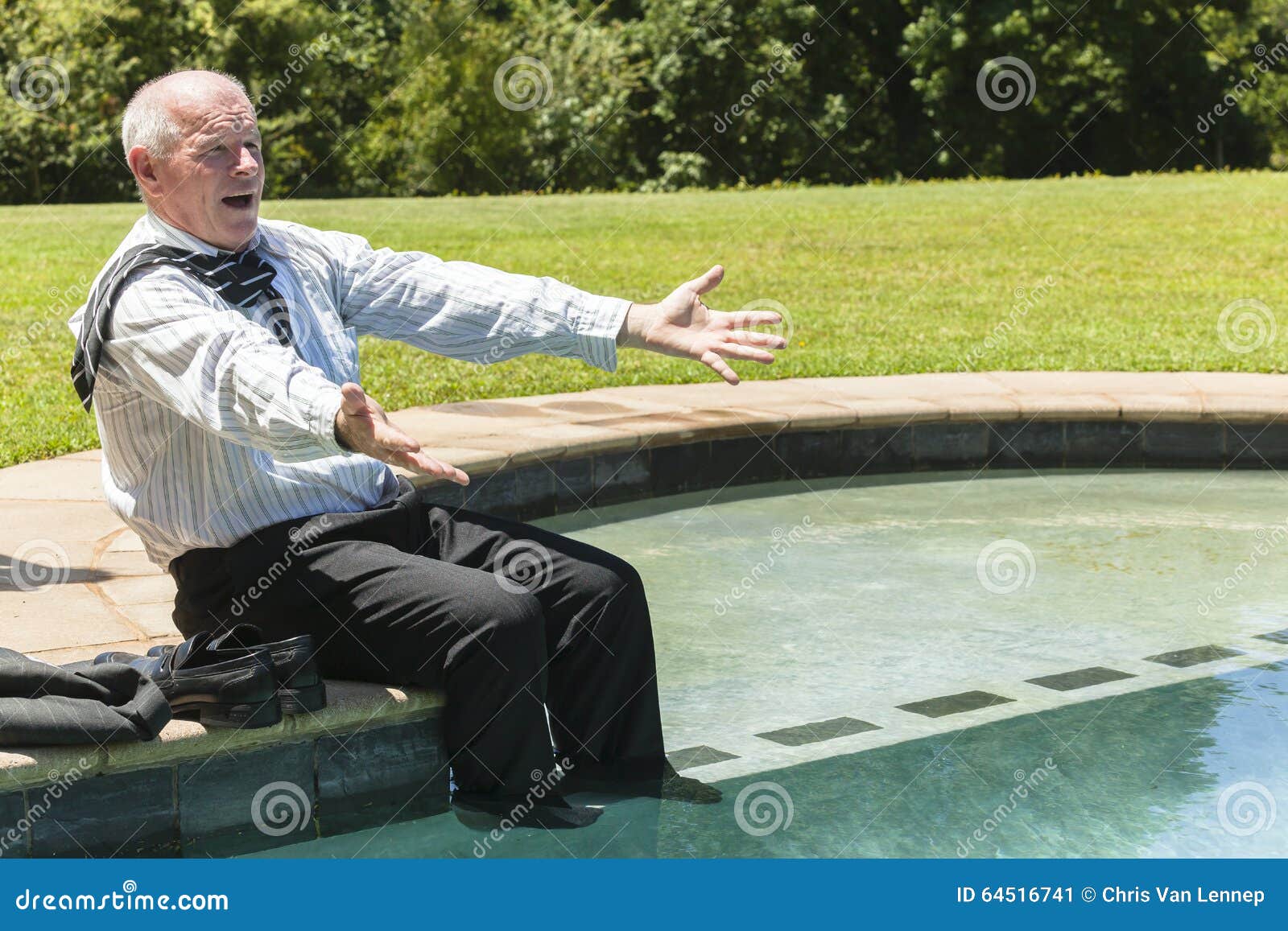 Hombre De Negocios Happy Pool Imagen de archivo - Imagen de verano ...
