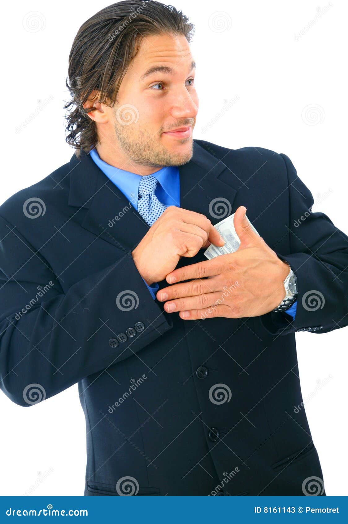 Hombre De Negocios Joven Deshonesto Imagen de archivo - Imagen de ...