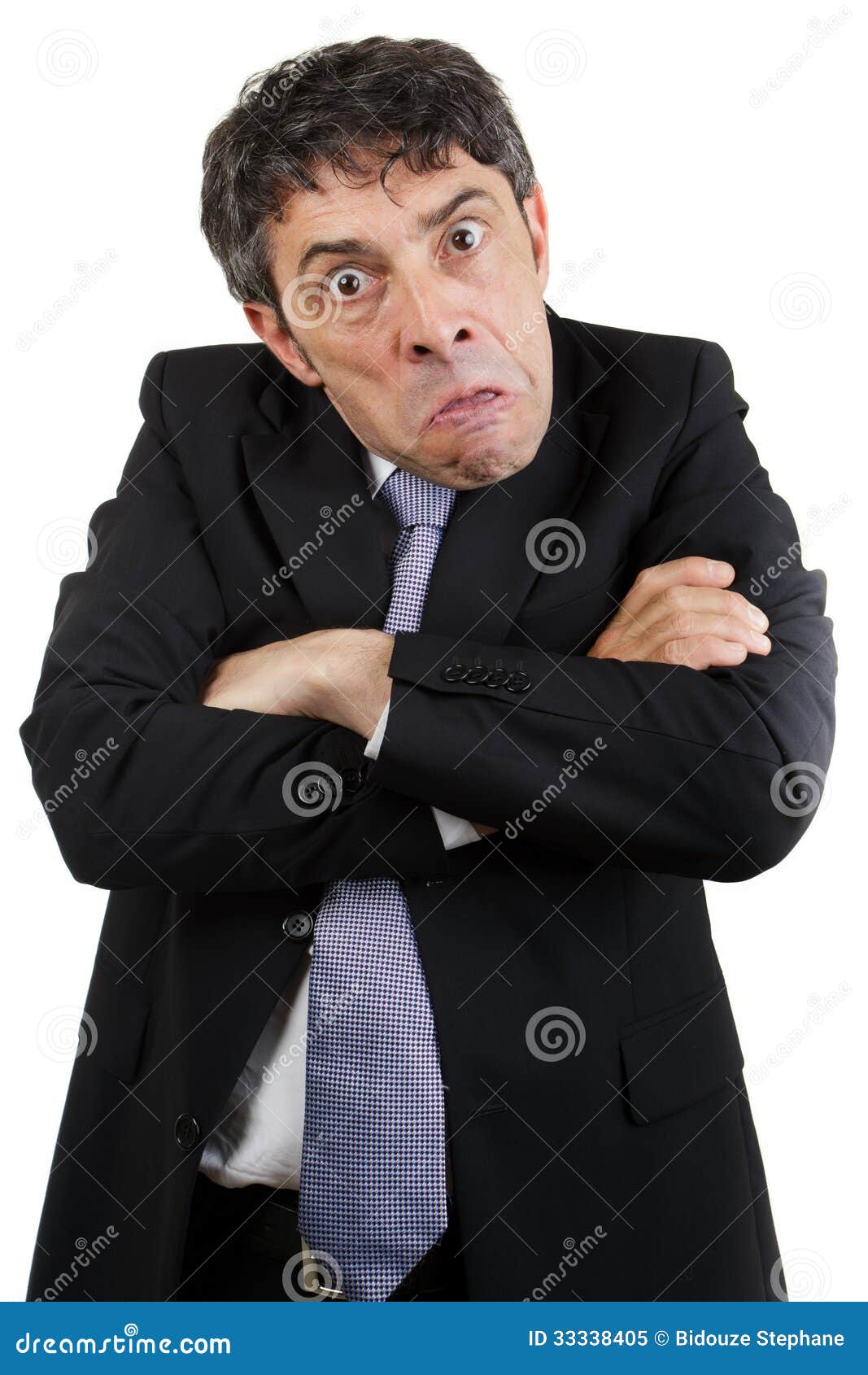 Hombre de negocios loco imagen de archivo. Imagen de estudio - 33338405