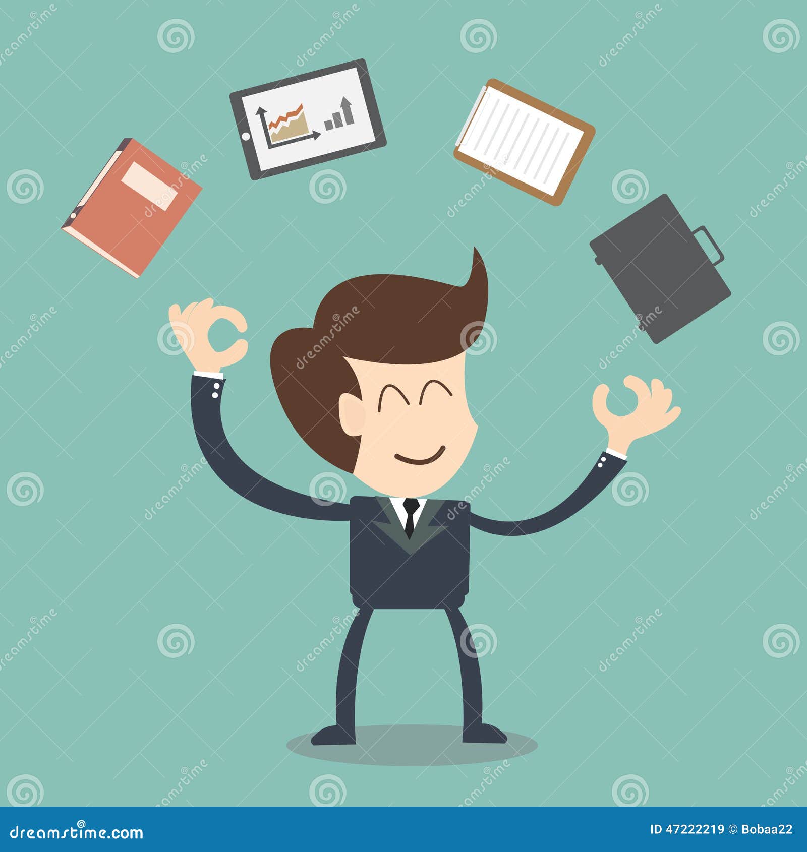 Hombre De Negocios Responsable Ilustración del Vector - Ilustración de ...