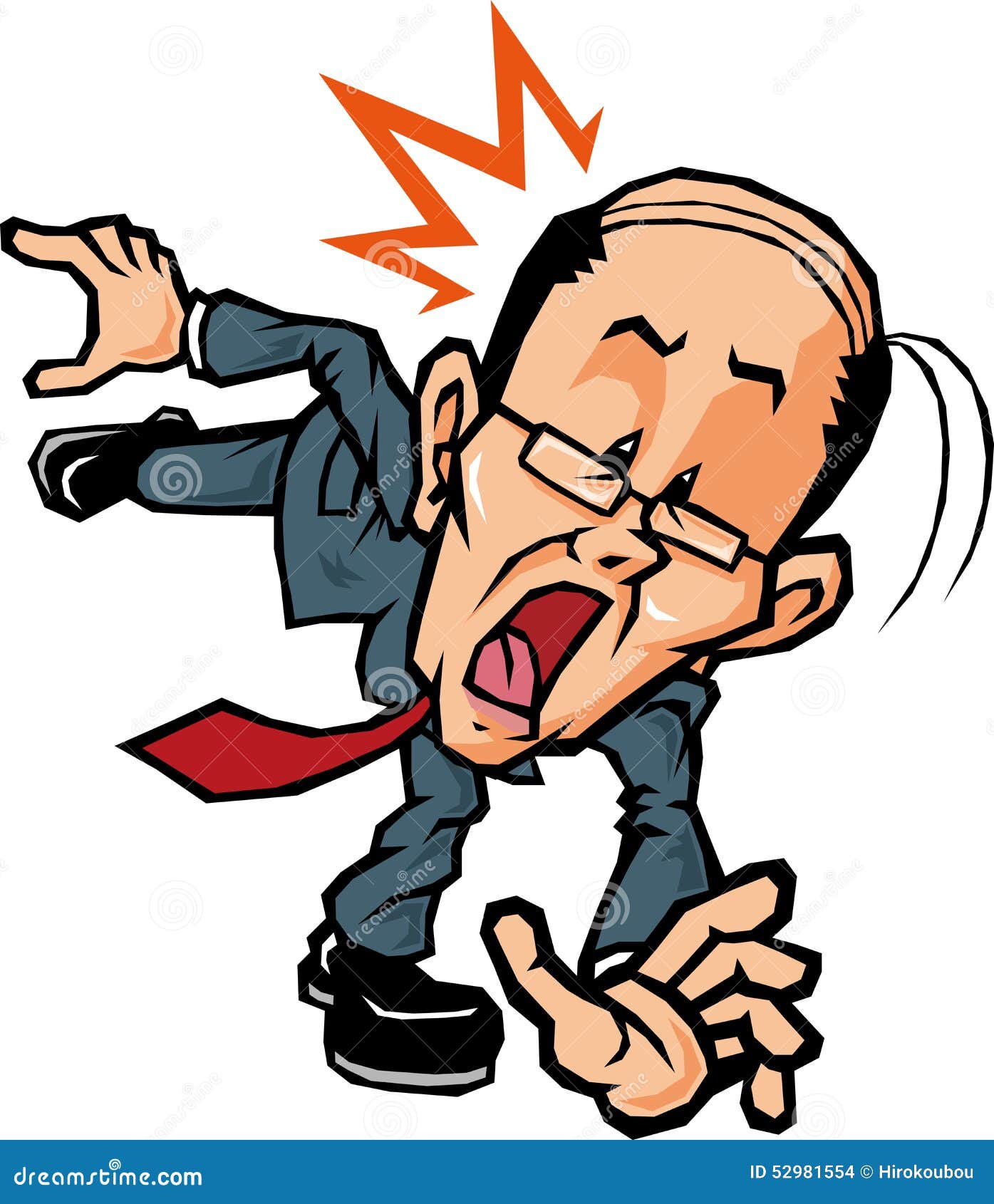 Hombre de negocios torpe stock de ilustración. Ilustración de vida ...