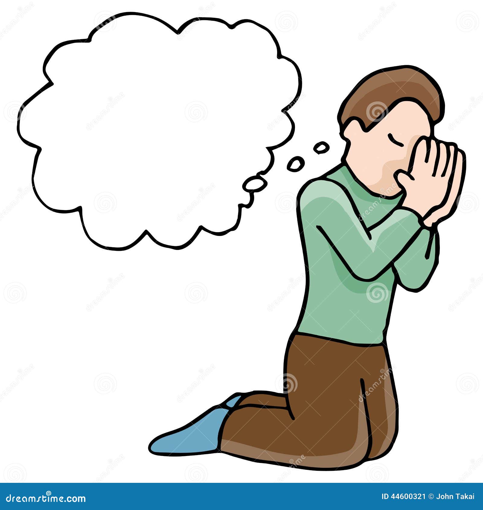 Hombre de rogación ilustración del vector. Ilustración de ruegue - 44600321