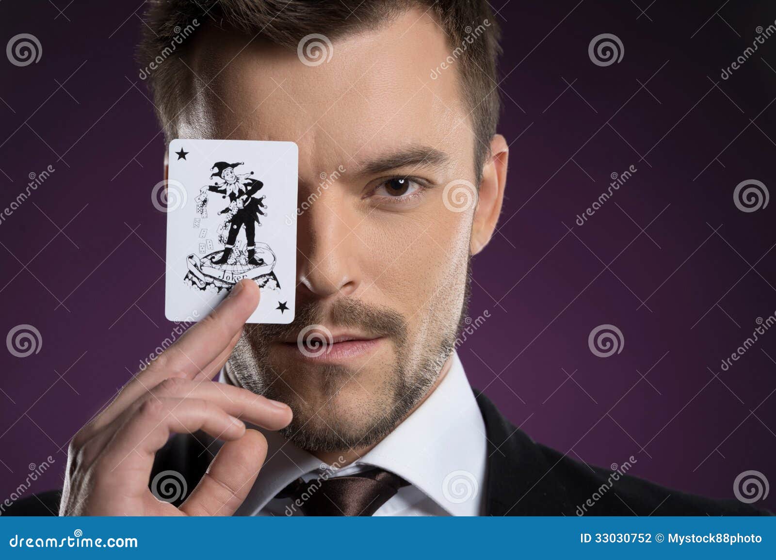 Hombre del comodín. foto de archivo. Imagen de inteligencia - 33030752